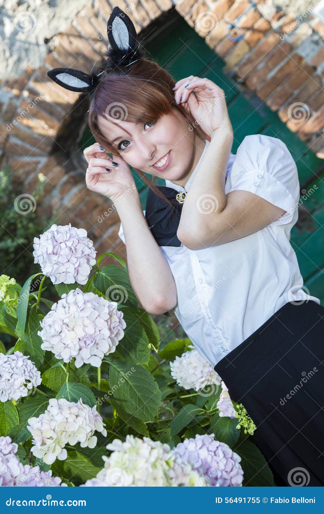 Maid stock image. Image of role, eyes, posing, smile - 56491755