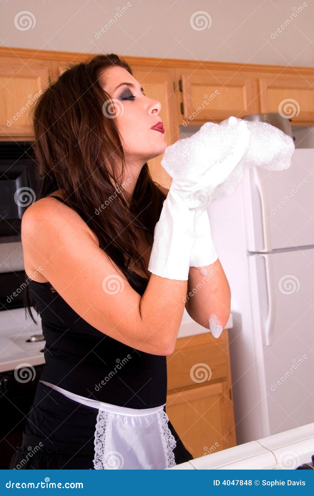 Maid Blowing Bubbles Stock Images - Download 7 Royalty Free Photos