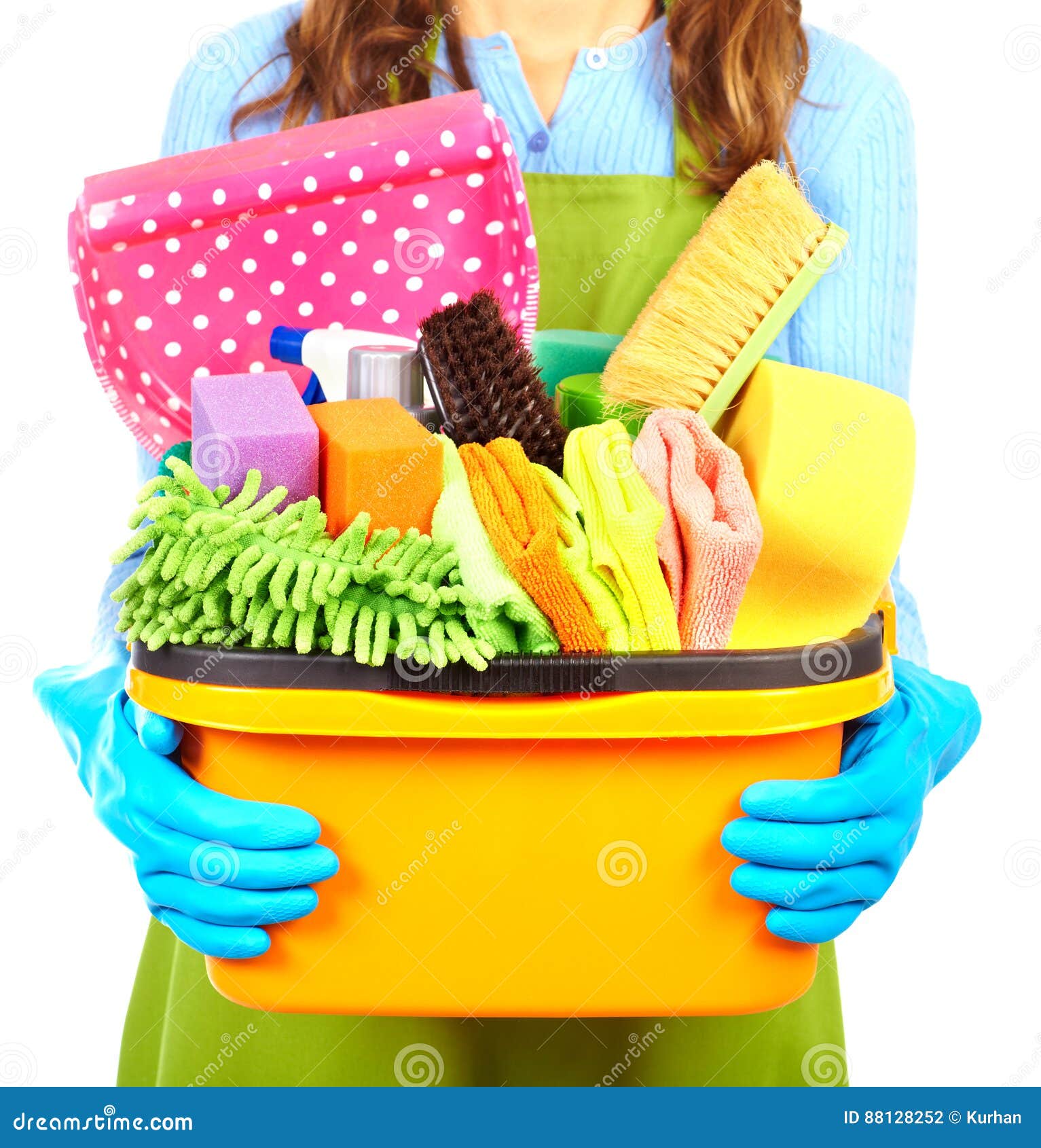 Maid Hands with Cleaning Tools. Stock Photo - Image of dust, cleaning ...