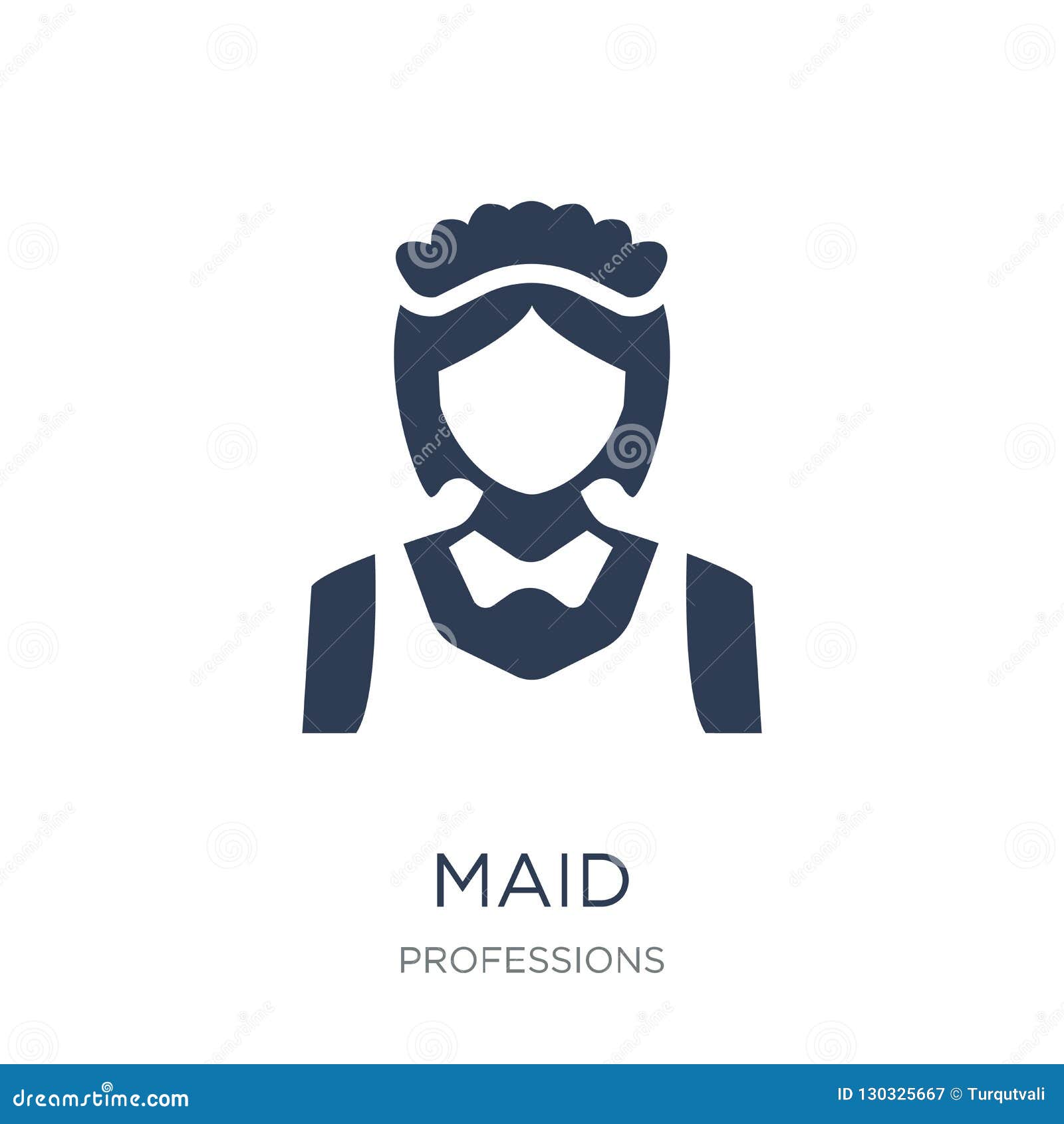 Maid Icon. Trendy Flat Vector Maid Icon on White Background from Stock ...