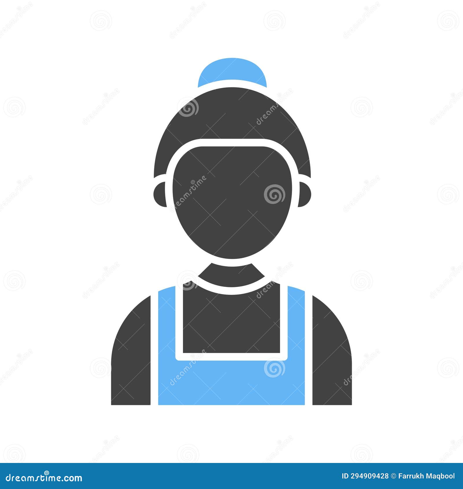 Maid icon vector image. stock vector. Illustration of vector - 294909428