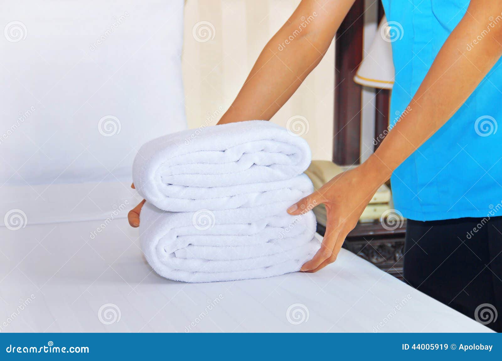 Maid in the Process at Work Stock Image - Image of making, occupation ...