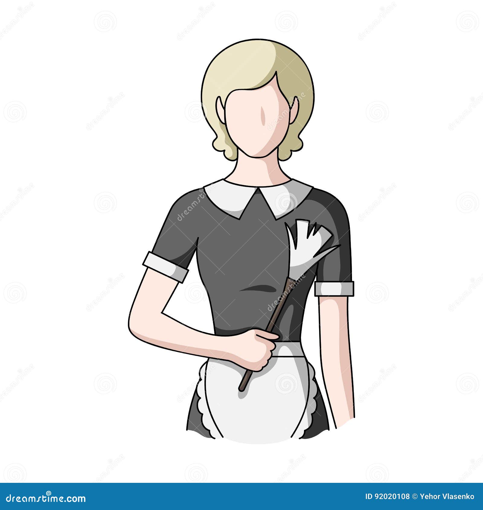 Maid.Professions Single Icon in Cartoon Style Vector Symbol Stock ...
