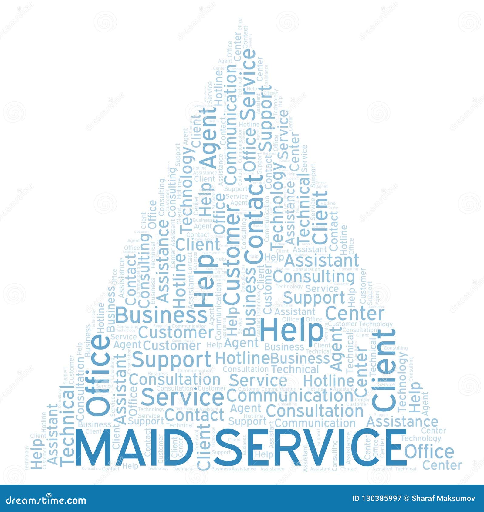 Maid Service word cloud. stock illustration. Illustration of word ...