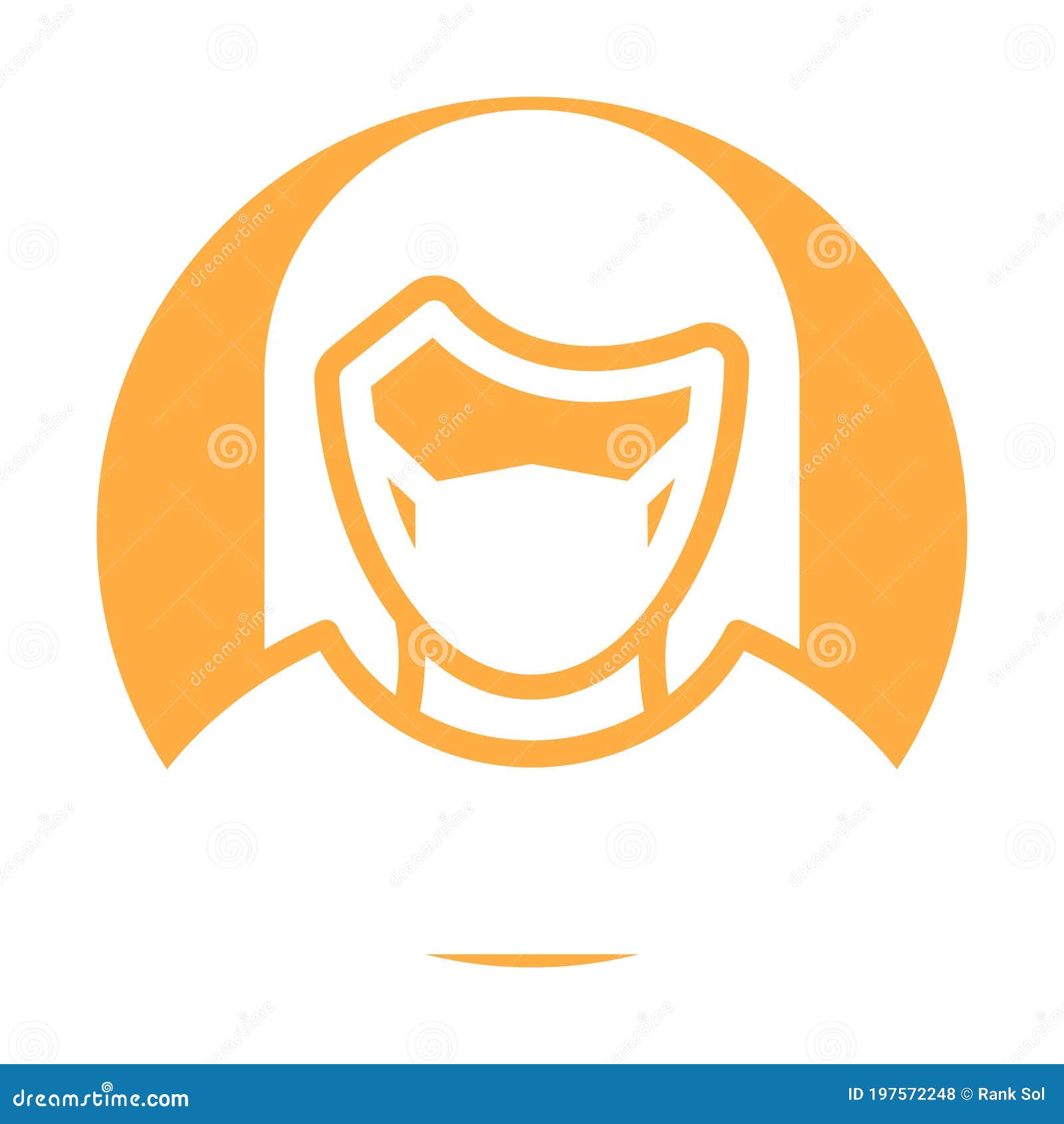 Maid Wearing Mask Vector Icon Which Can Easily Modify or Edit Stock ...