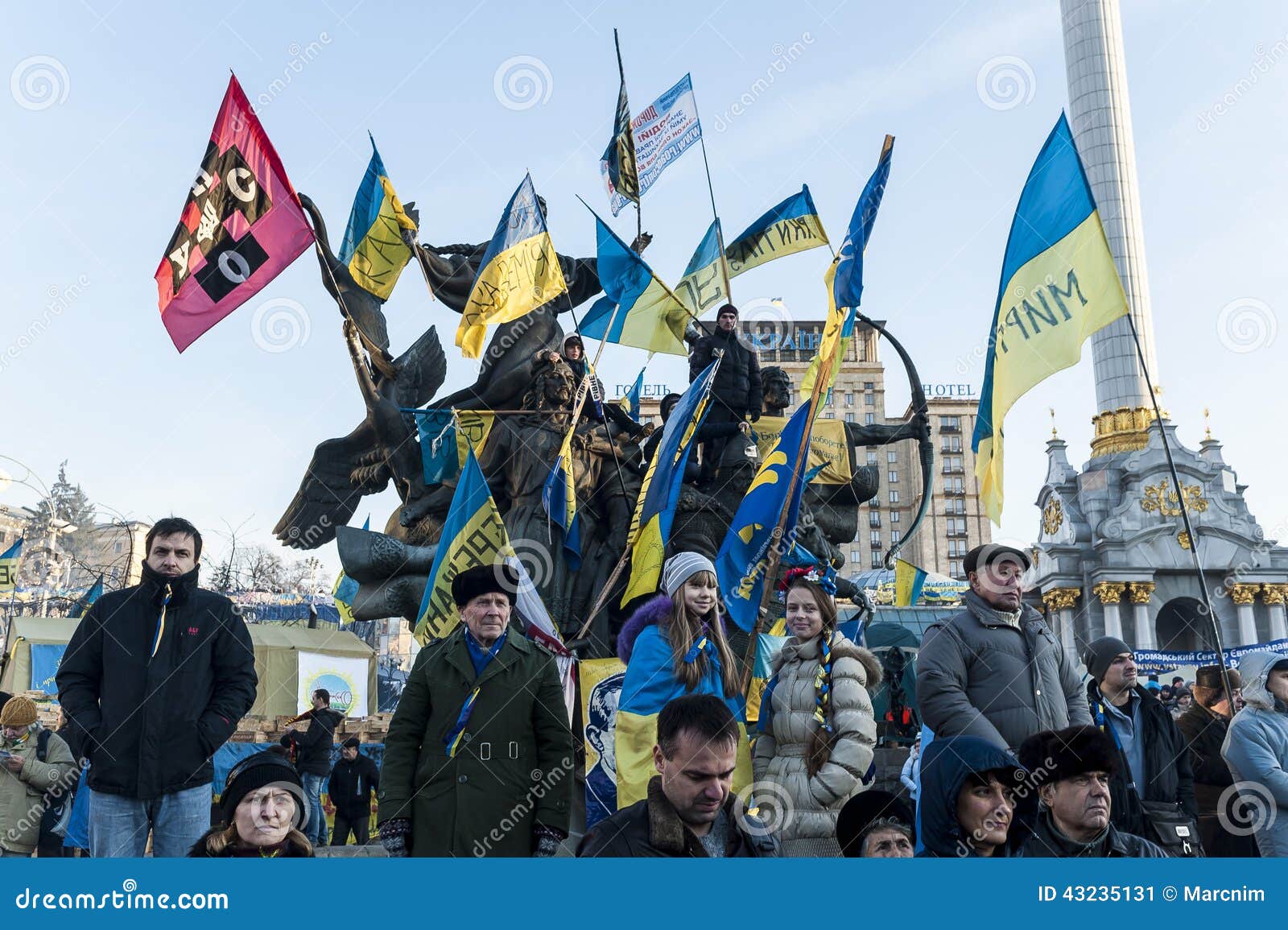 Maidan - Protesters on Independence Square during Rally Editorial Photo ...