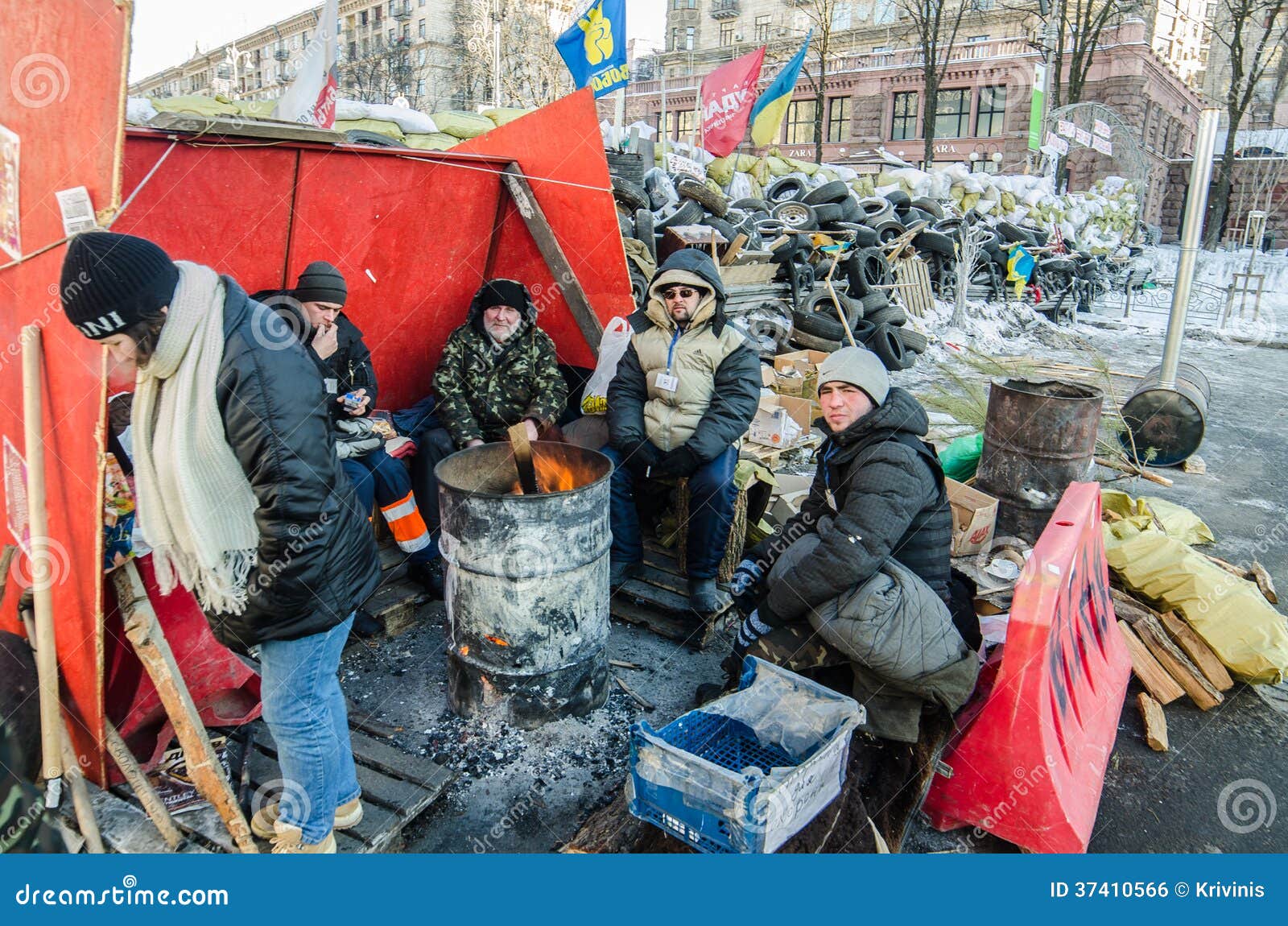 Maidan Protests on 31 January 2014 in Kiev, Ukraine Editorial Photo ...