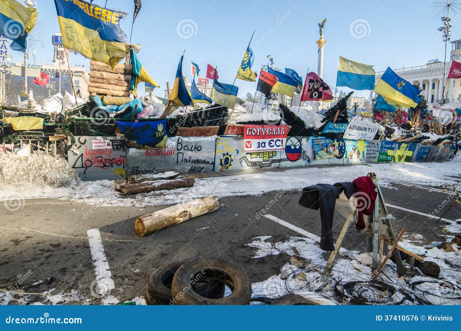 Maidan Protests on 31 January 2014 in Kiev, Ukraine Editorial Photo ...