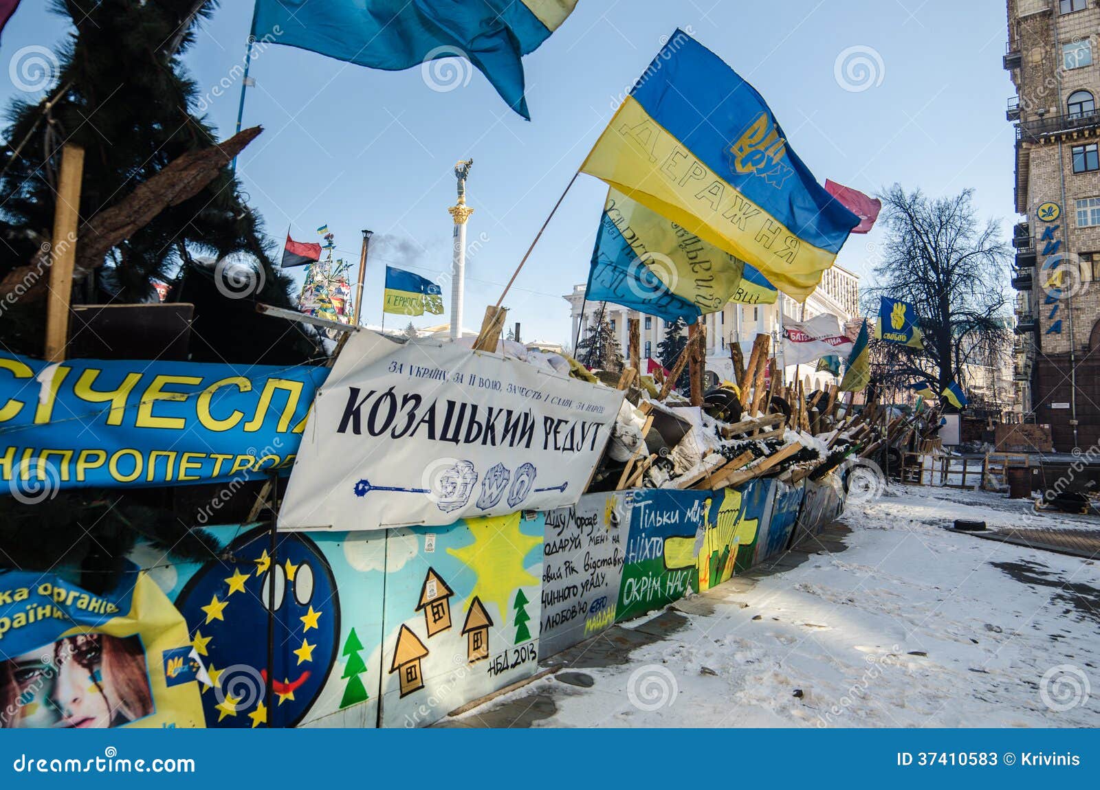 Maidan Protests on 31 January 2014 in Kiev, Ukraine Editorial Stock ...