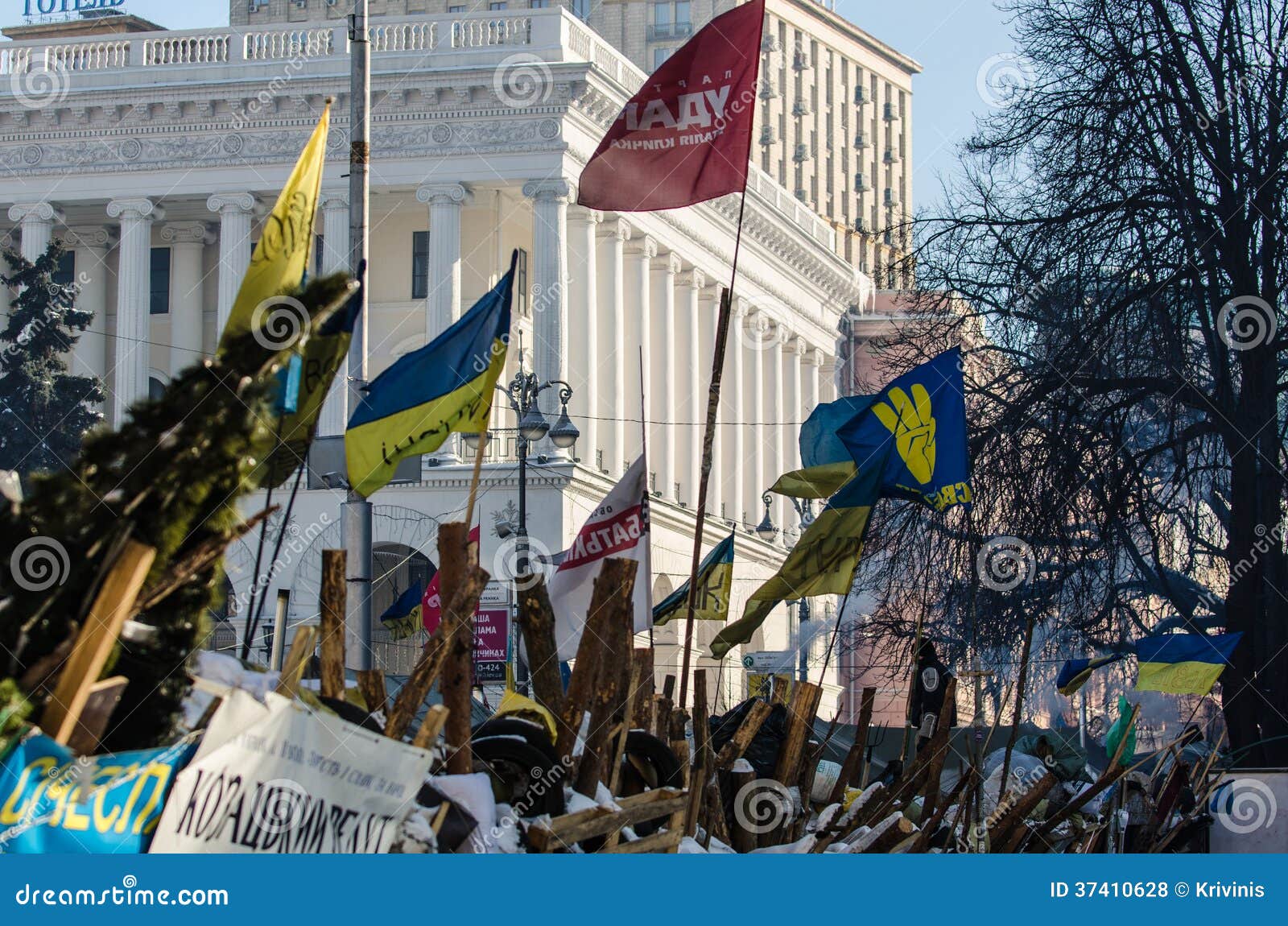 Maidan Protests on 31 January 2014 in Kiev, Ukraine Editorial Stock ...