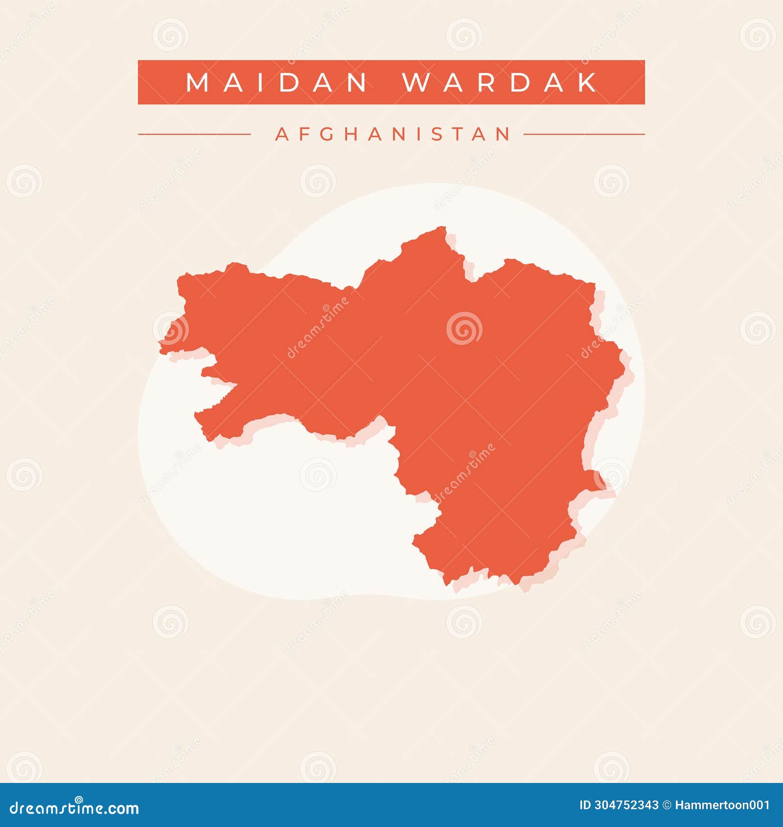 Maidan Wardak Province Map Vector | CartoonDealer.com #144673688