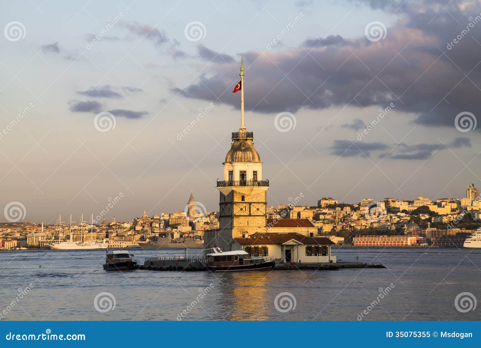 Maiden s Tower stock image. Image of coast, nautical - 35075355
