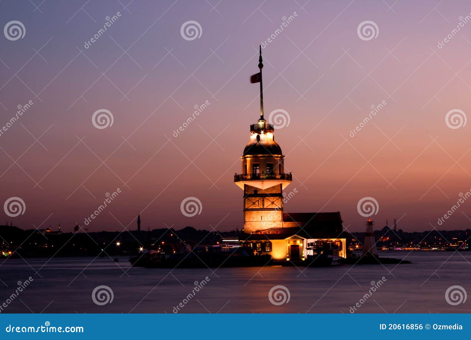 Maiden S Tower of Istanbul, Turkey Stock Photo - Image of famous ...