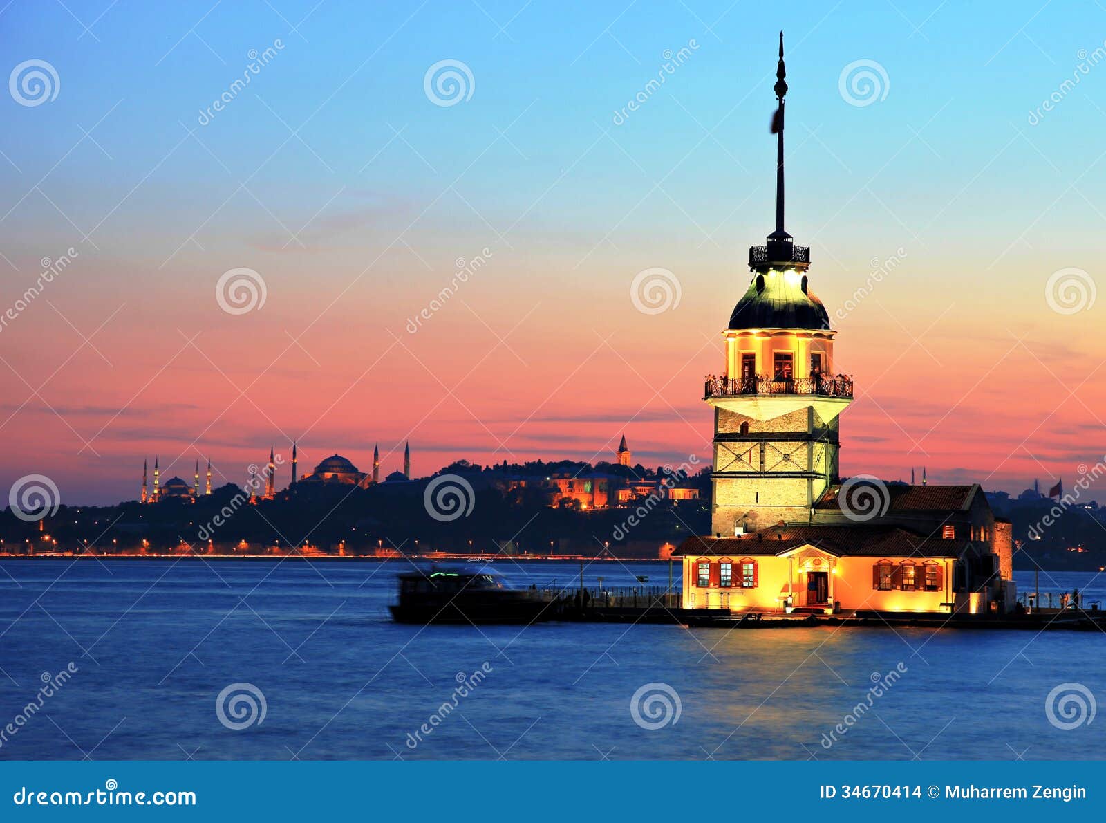 The Maiden s Tower stock photo. Image of historical, built - 34670414