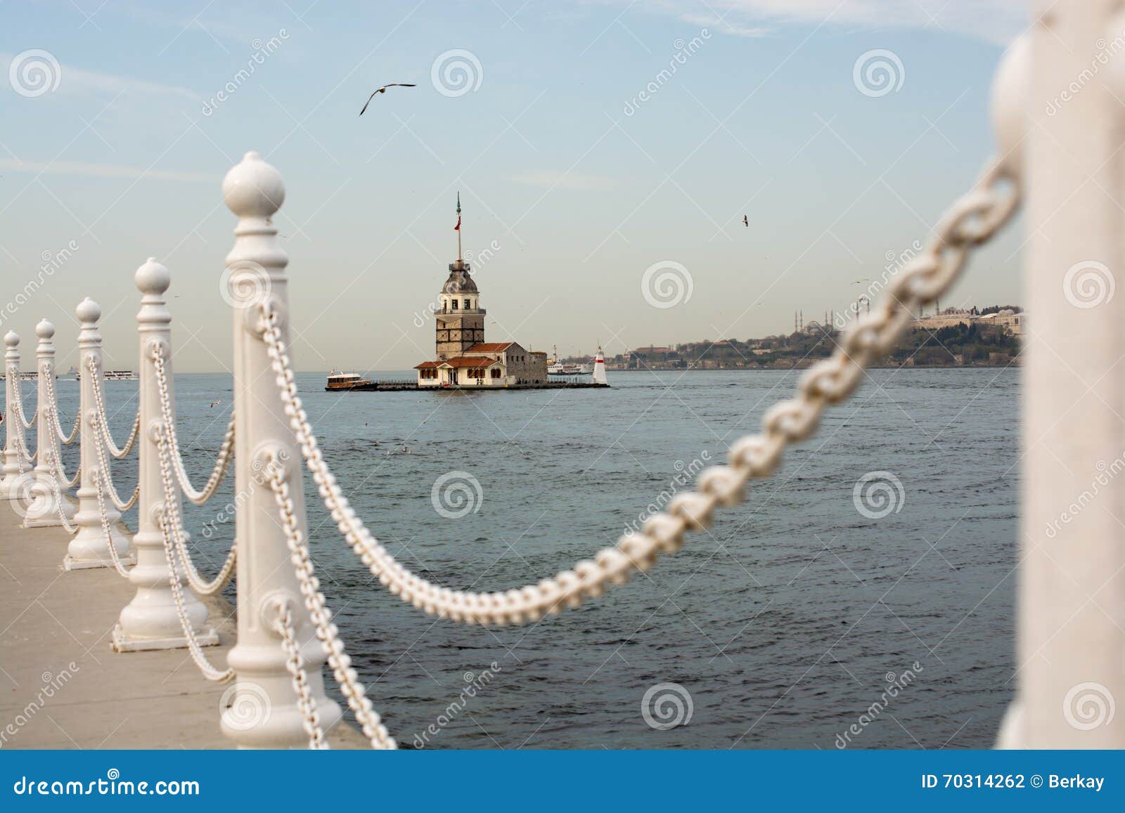 Maiden s Tower stock photo. Image of famous, turkey, architectural ...