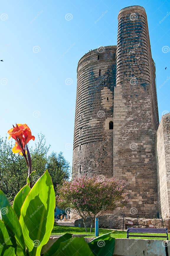 Maiden Tower stock image. Image of achitecture, monument - 11568571