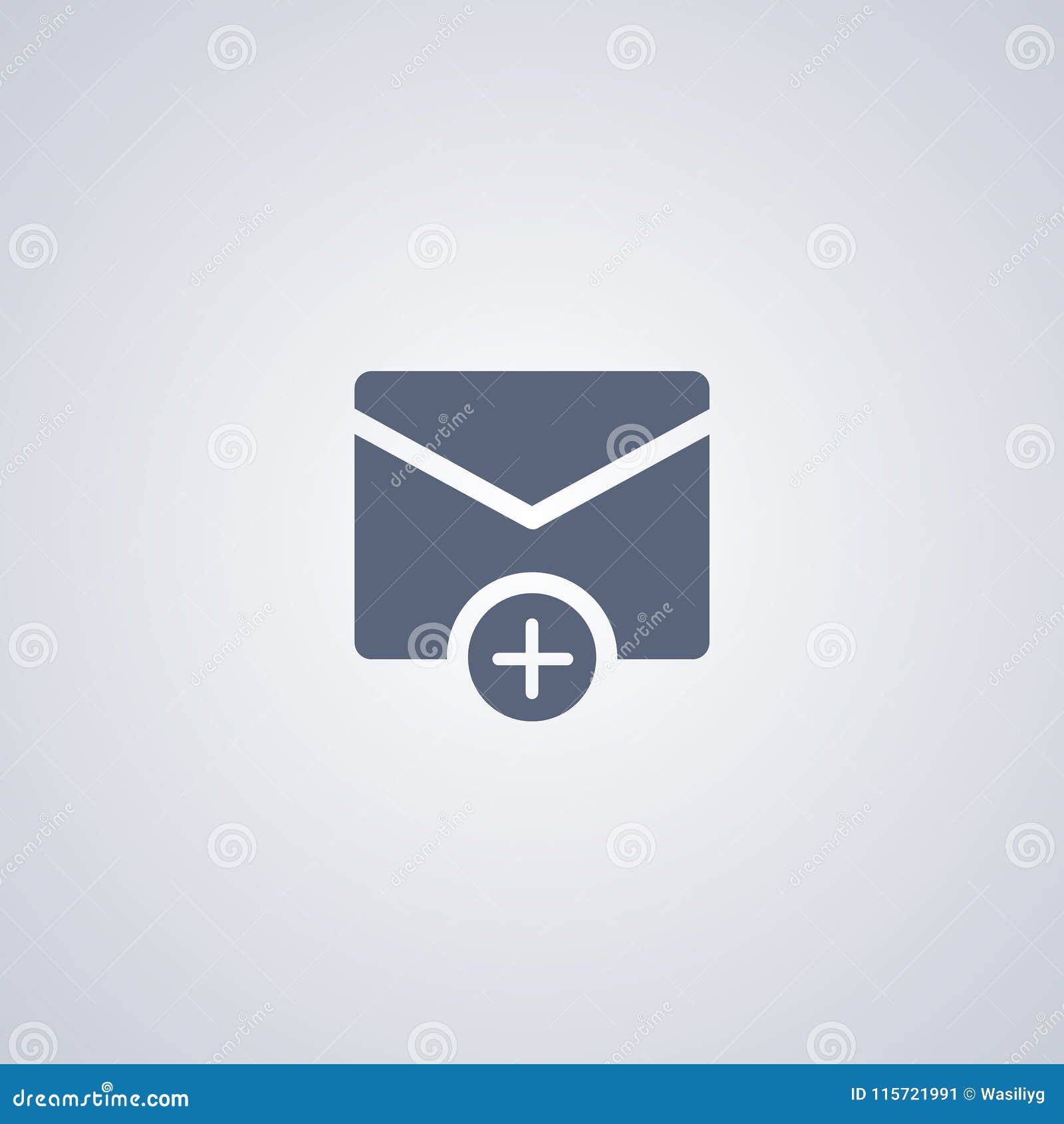 Mail Add, Vector Best Flat Icon Stock Vector - Illustration of feedback ...