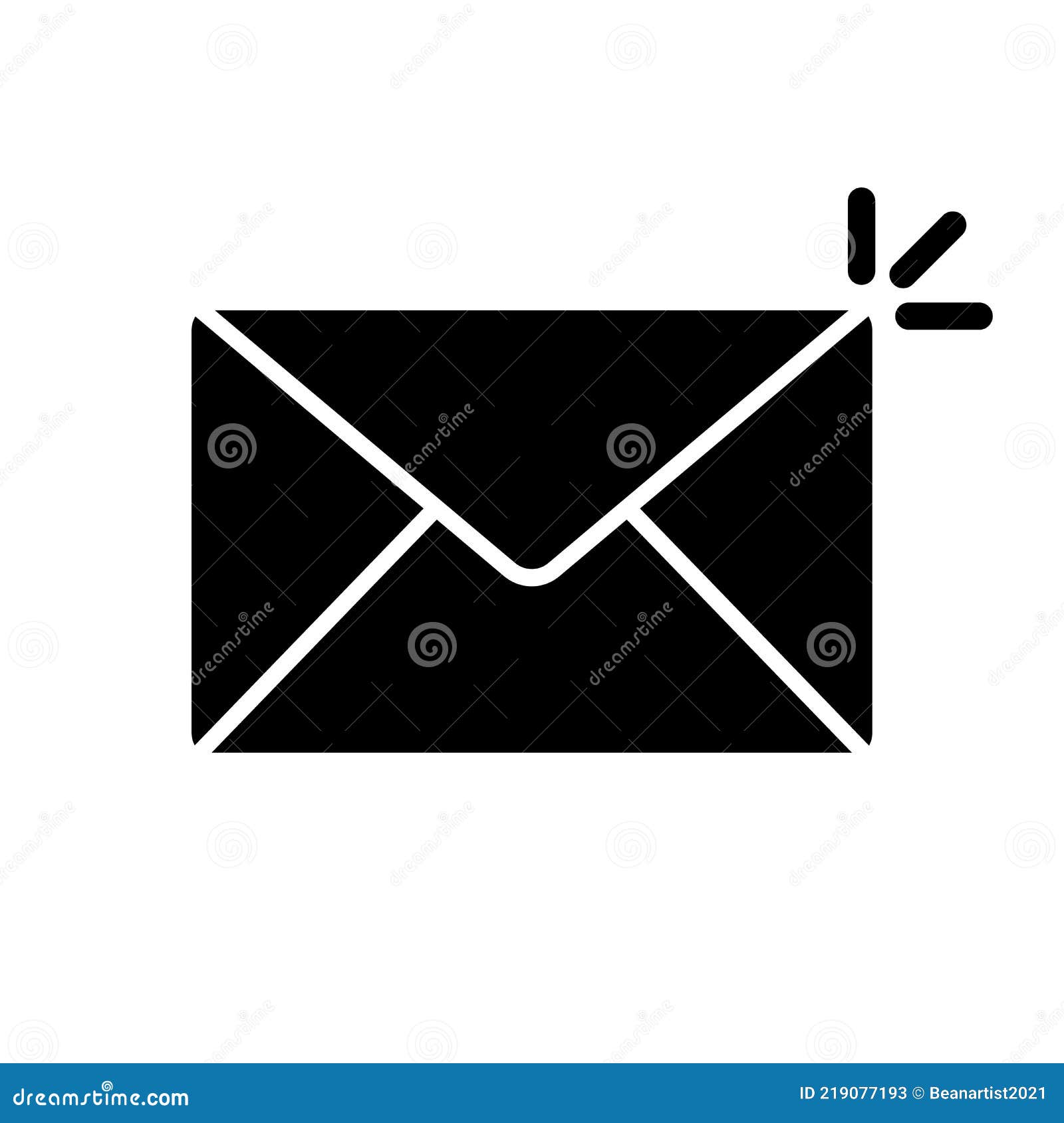 Mail Alert Icon. Vector Envelope Blinking Illustration | CartoonDealer ...