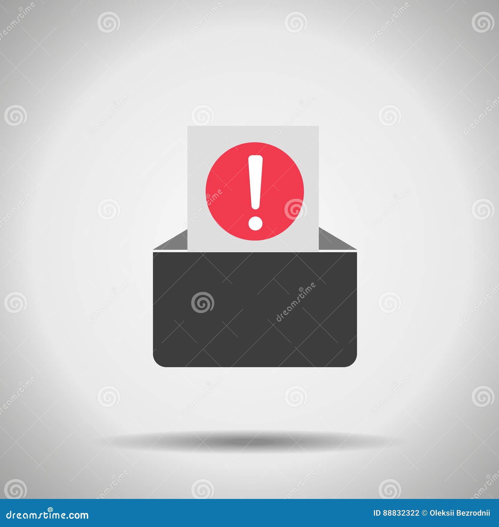 Mail Alert Icon. Vector Envelope Blinking Illustration | CartoonDealer ...