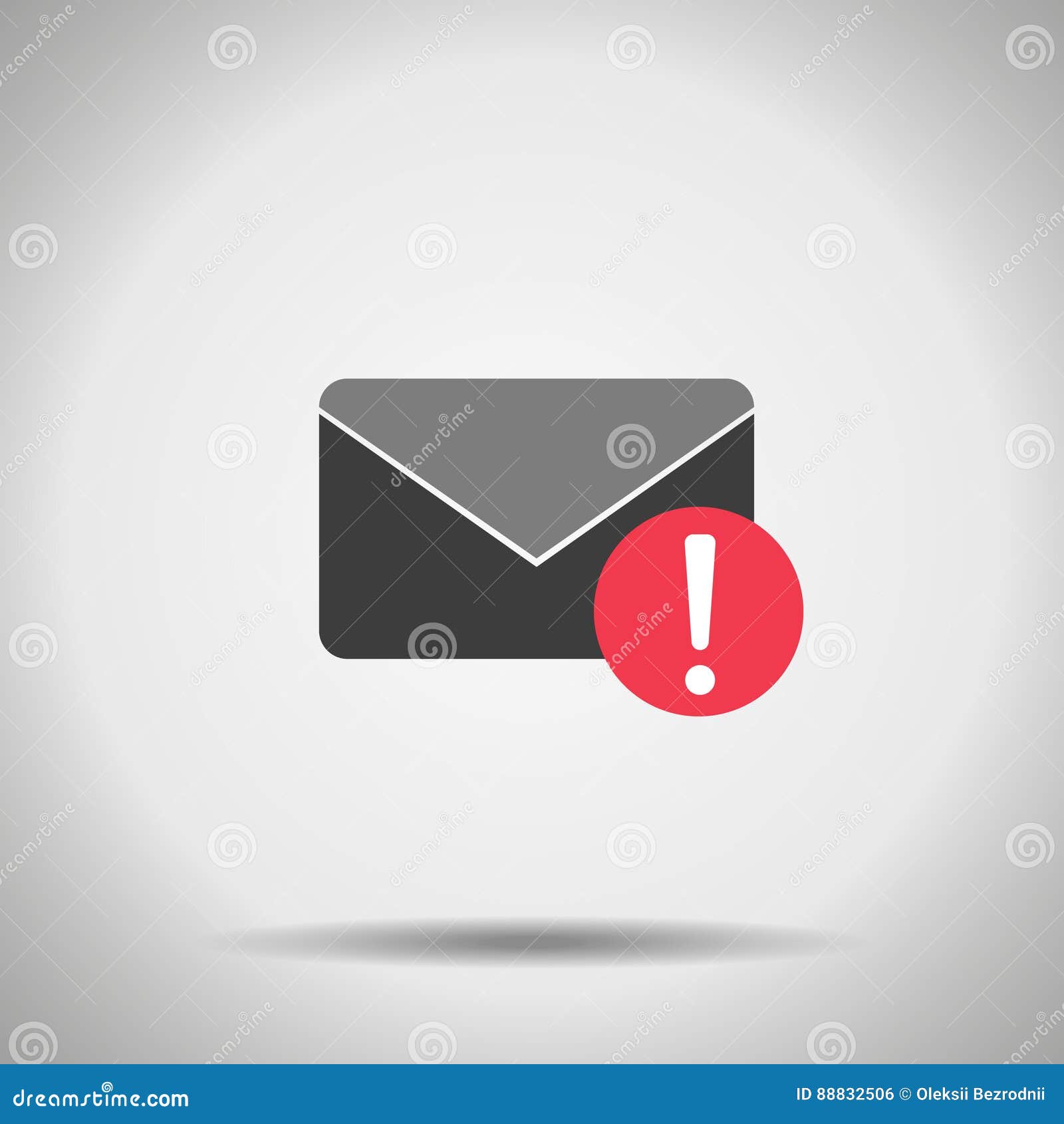 Mail Alert Icon. Vector Envelope Blinking Illustration | CartoonDealer ...