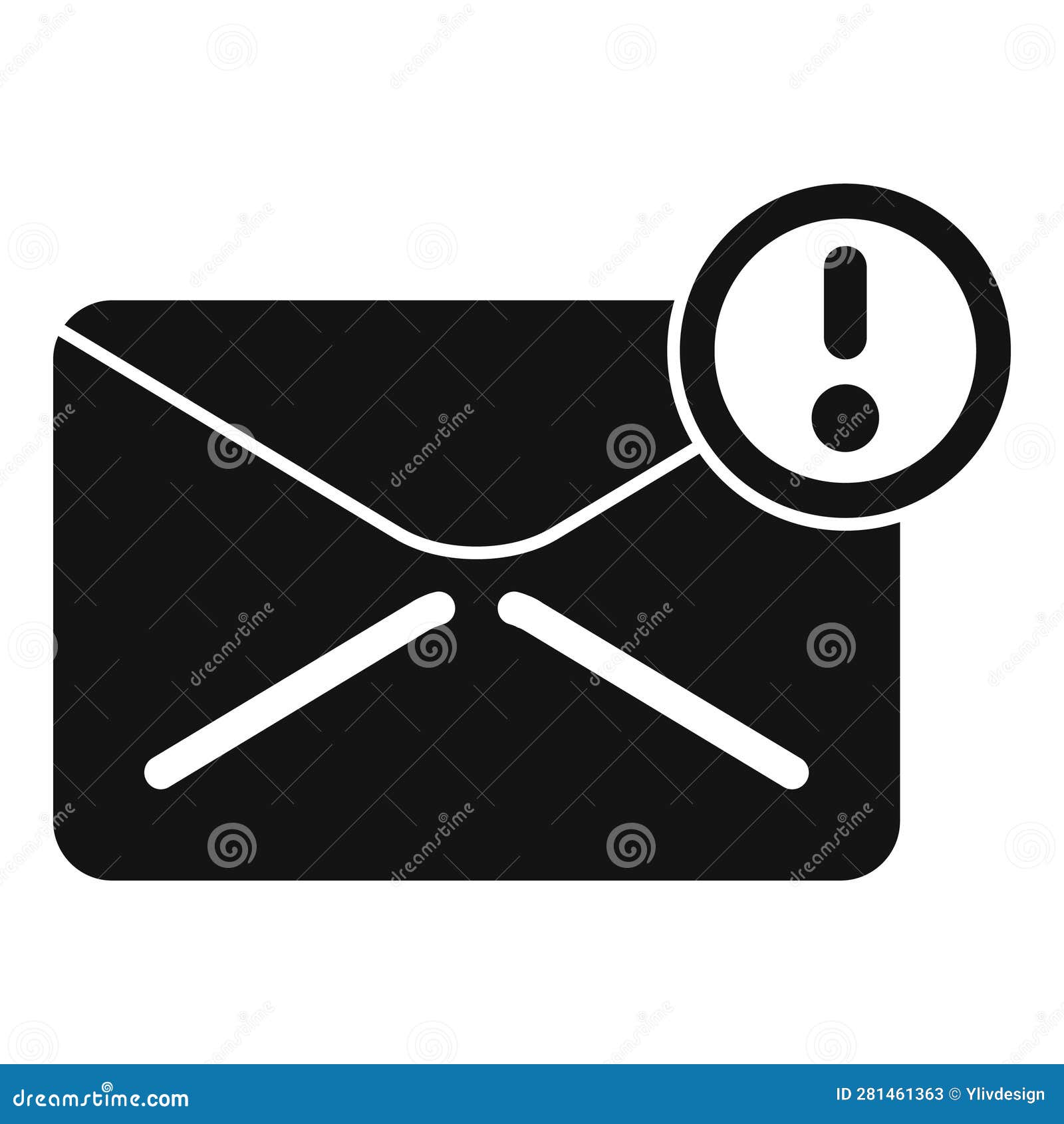 Mail Alert Icon. Vector Envelope Blinking Illustration | CartoonDealer ...