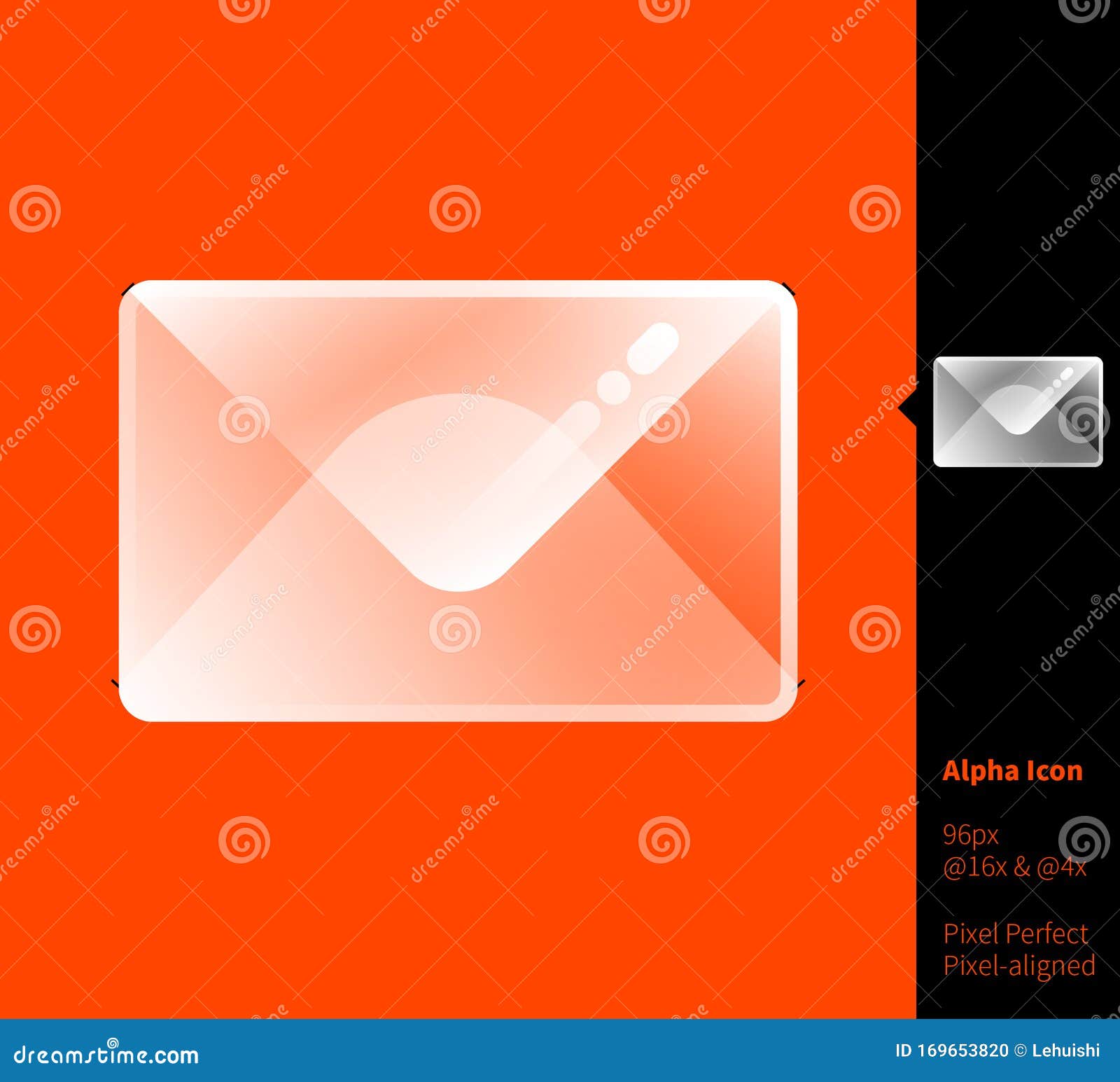 Mail Alpha Icon - Vector Illustrations for Branding, Web Design ...