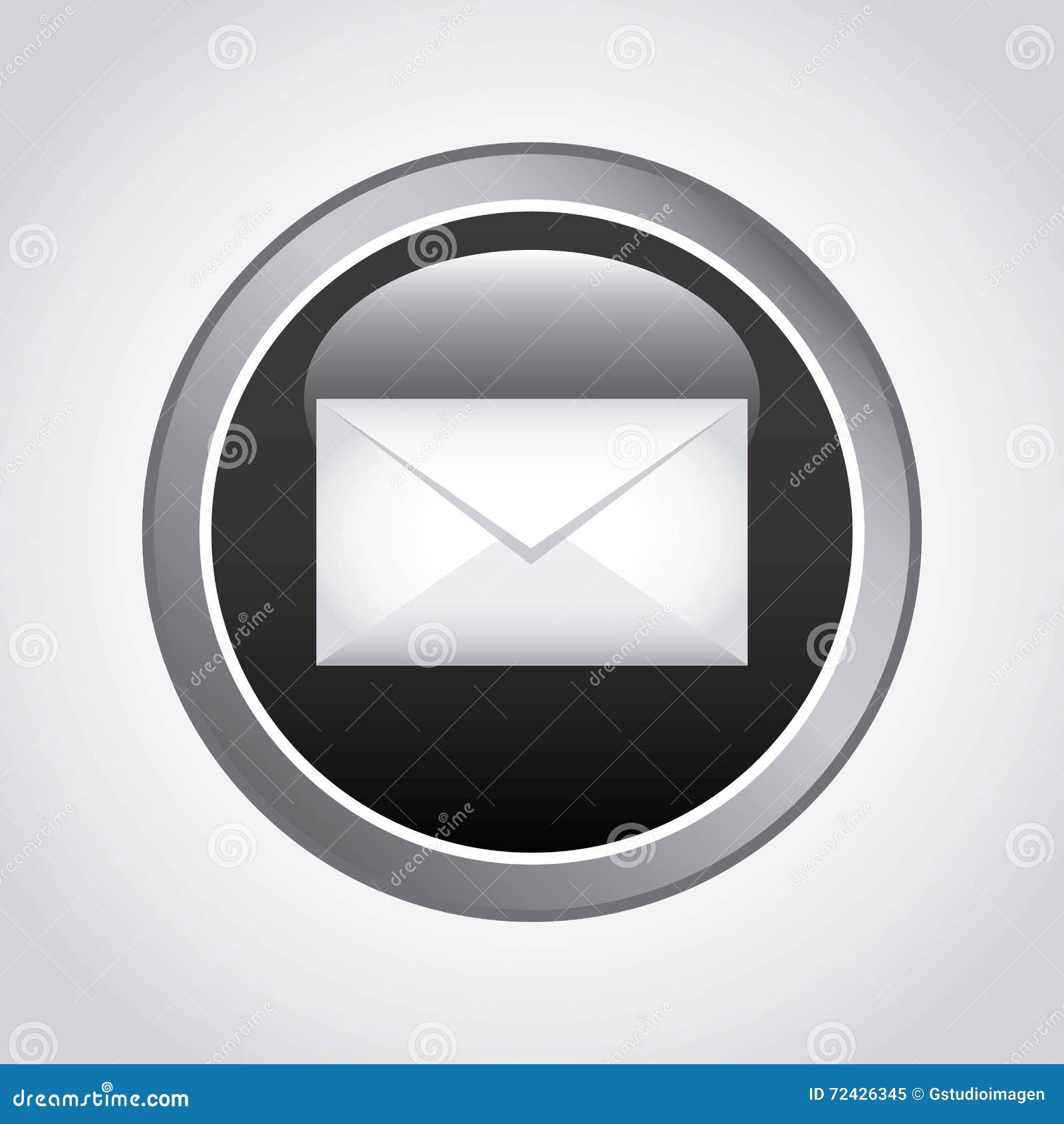 Mail app icon design stock illustration. Illustration of letter - 72426345