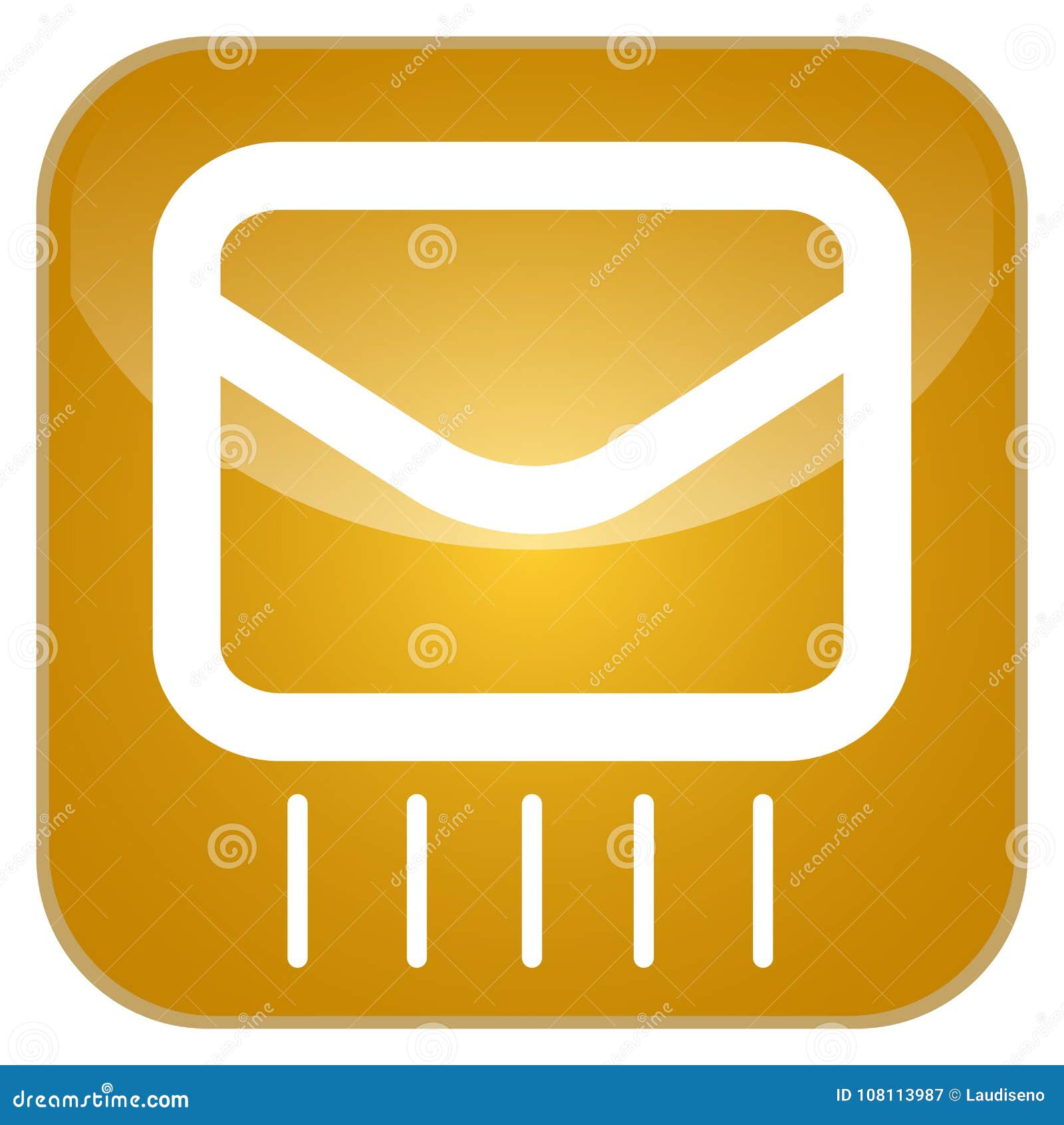 Mail app icon stock vector. Illustration of sign, application - 108113987