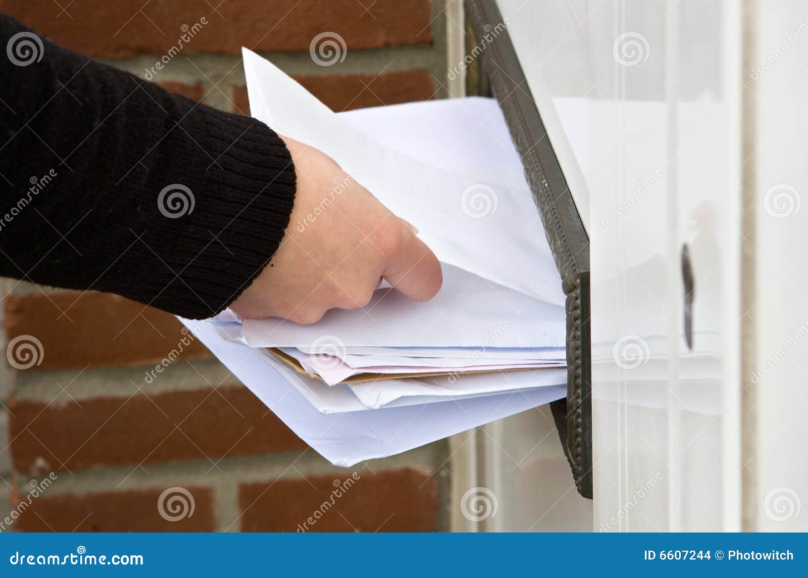 Mail arriving stock photo. Image of hole, envelope, postal - 6607244
