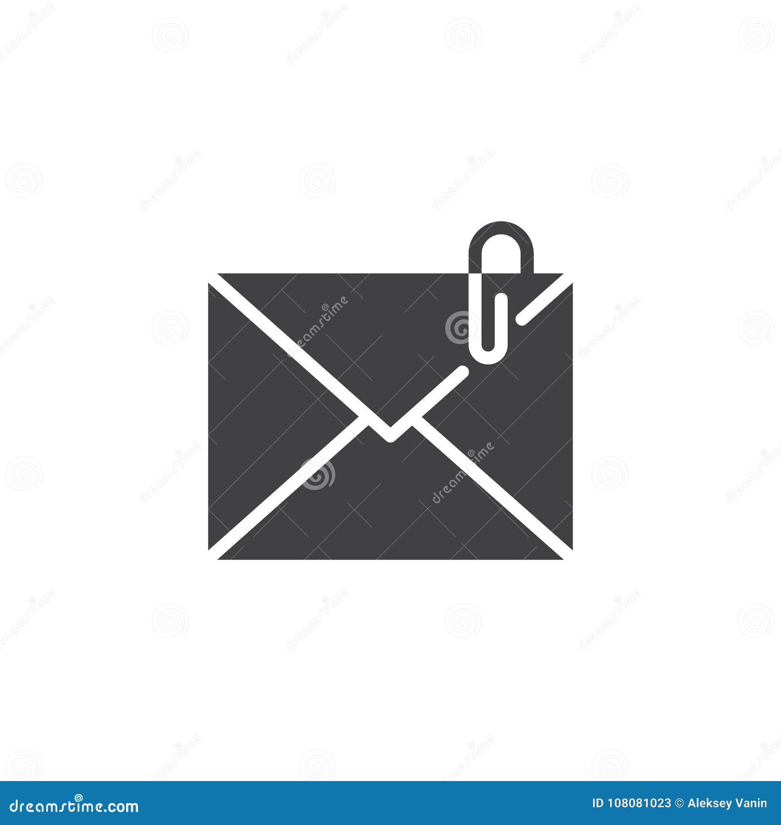 Mail Attachment Icon Vector Stock Vector - Illustration of postage ... Mail Attachment Icon Vector Stock Vector - Illustration of postage ...