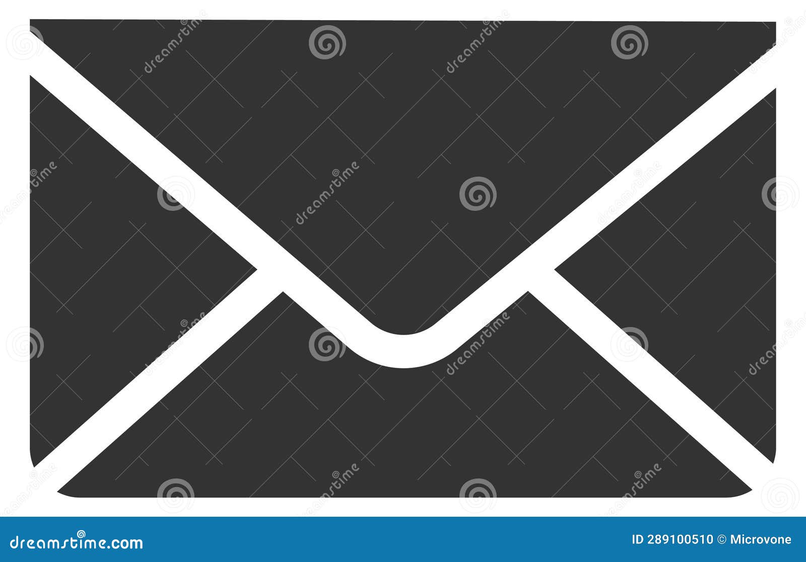 Mail Black Icon. Letter Symbol Stock Vector - Illustration of address ...