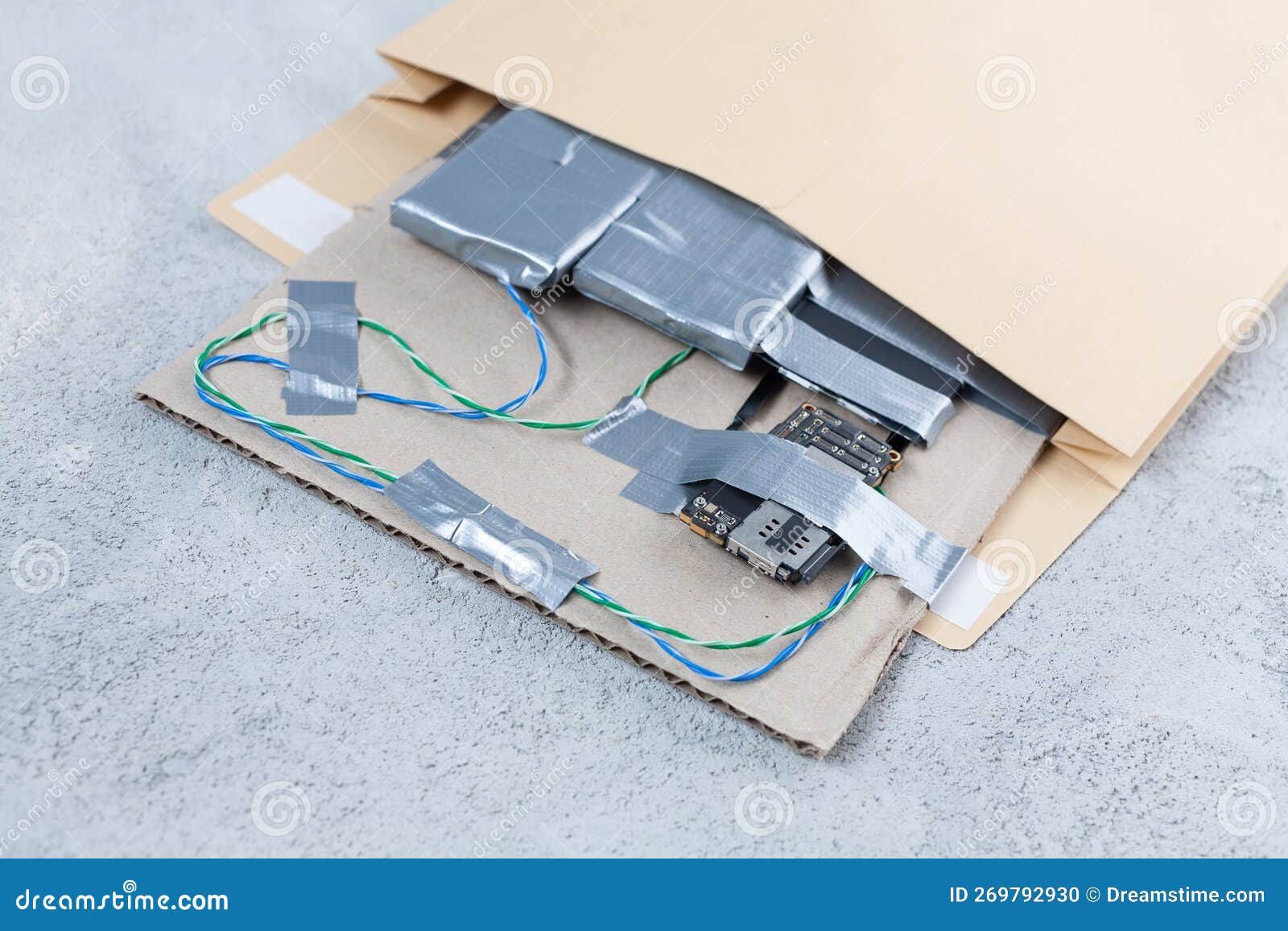 Mail Bomb IED - Improvised Explosive Device with C4 and Cell Phone ...