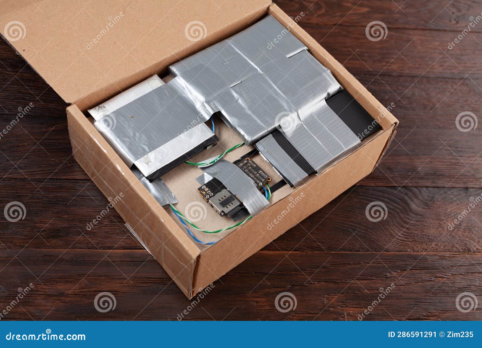 Mail Bomb. Improvised Explosive Device with Plastic Explosive C-4 and ...