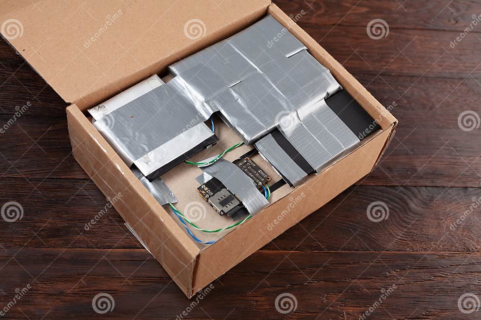 Mail Bomb. Improvised Explosive Device with Plastic Explosive C-4 and ...