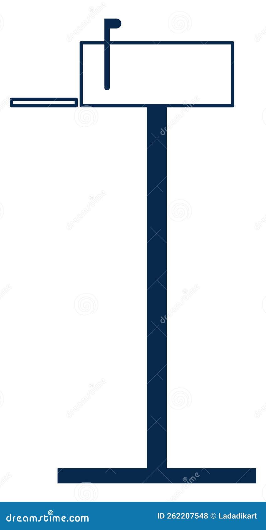 Mail Box Icon. Home Adress Symbol Stock Vector - Illustration of ...