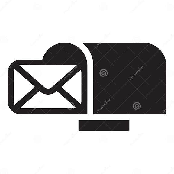 Mail Box Icon. Post Office, Mailbox Vector Illustration Stock Vector ...