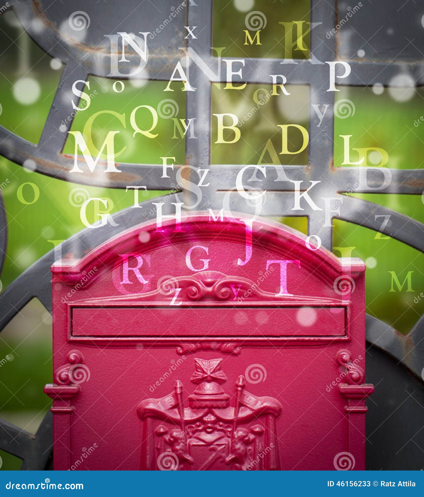 Mail Box with Letters Comming Out Stock Illustration - Illustration of ...