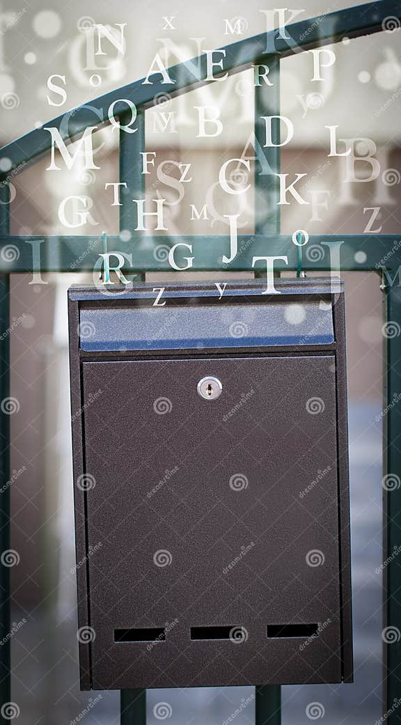 Mail Box with Letters Comming Out Stock Image - Image of mailbox, paper ...
