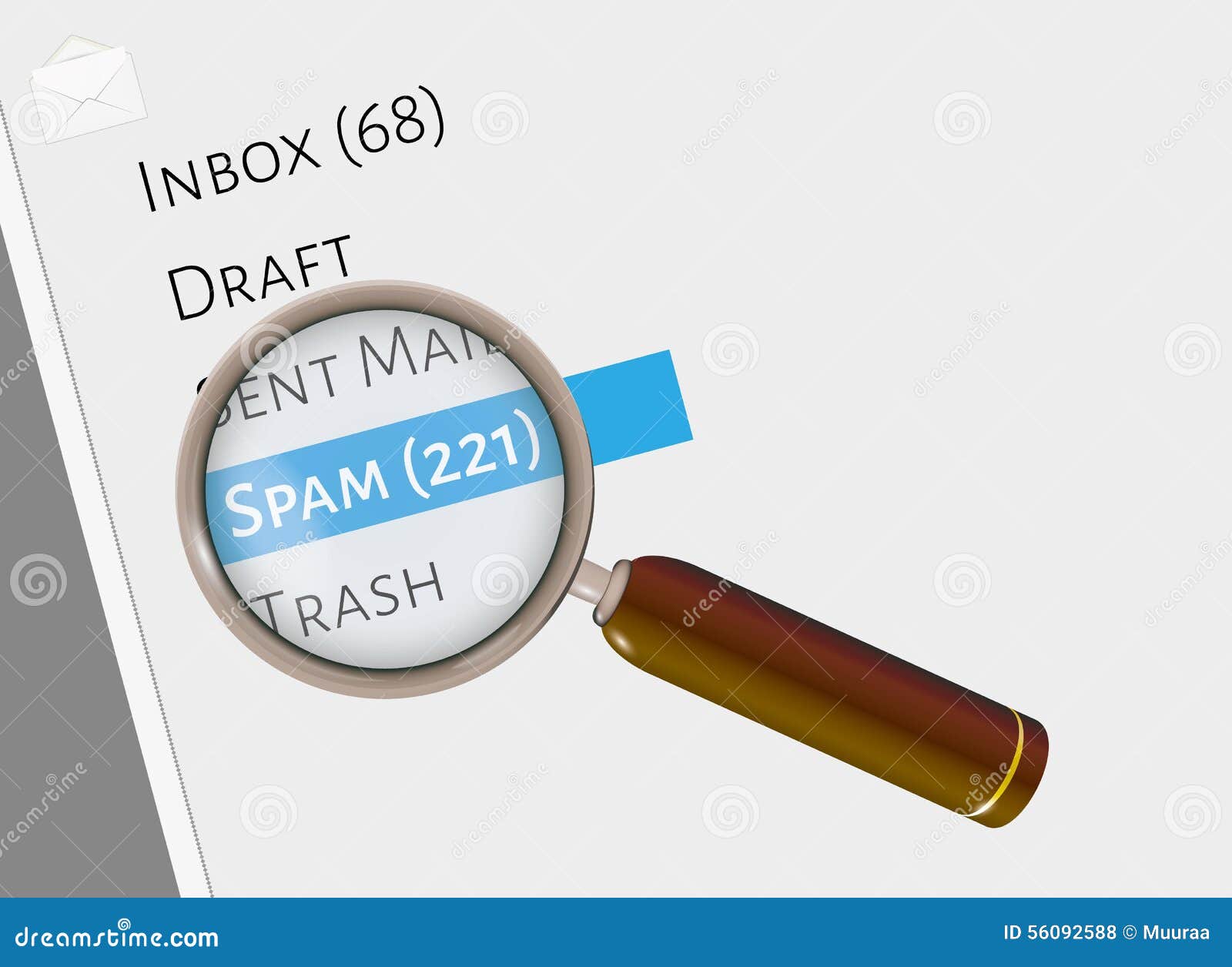 Spam Folder Icon. Element Of Cyber Security Icon For Mobile Concept And ...