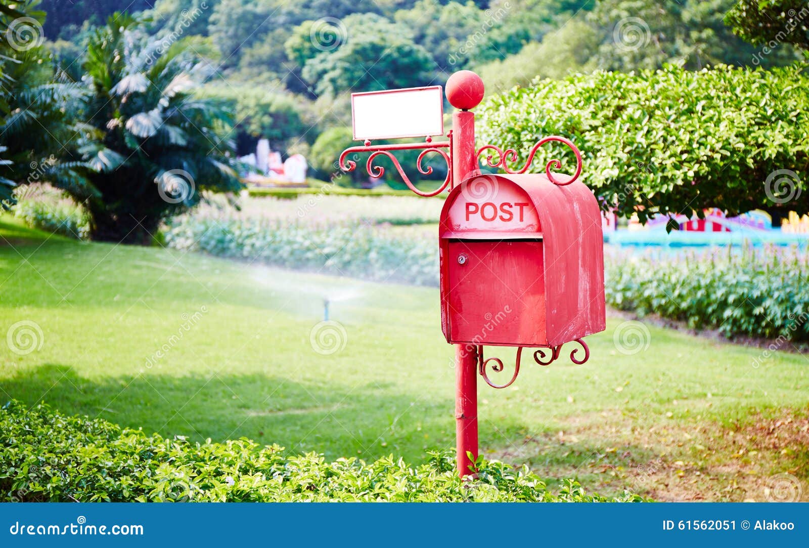 Mail box stock image. Image of post, garden, outdoor - 61562051