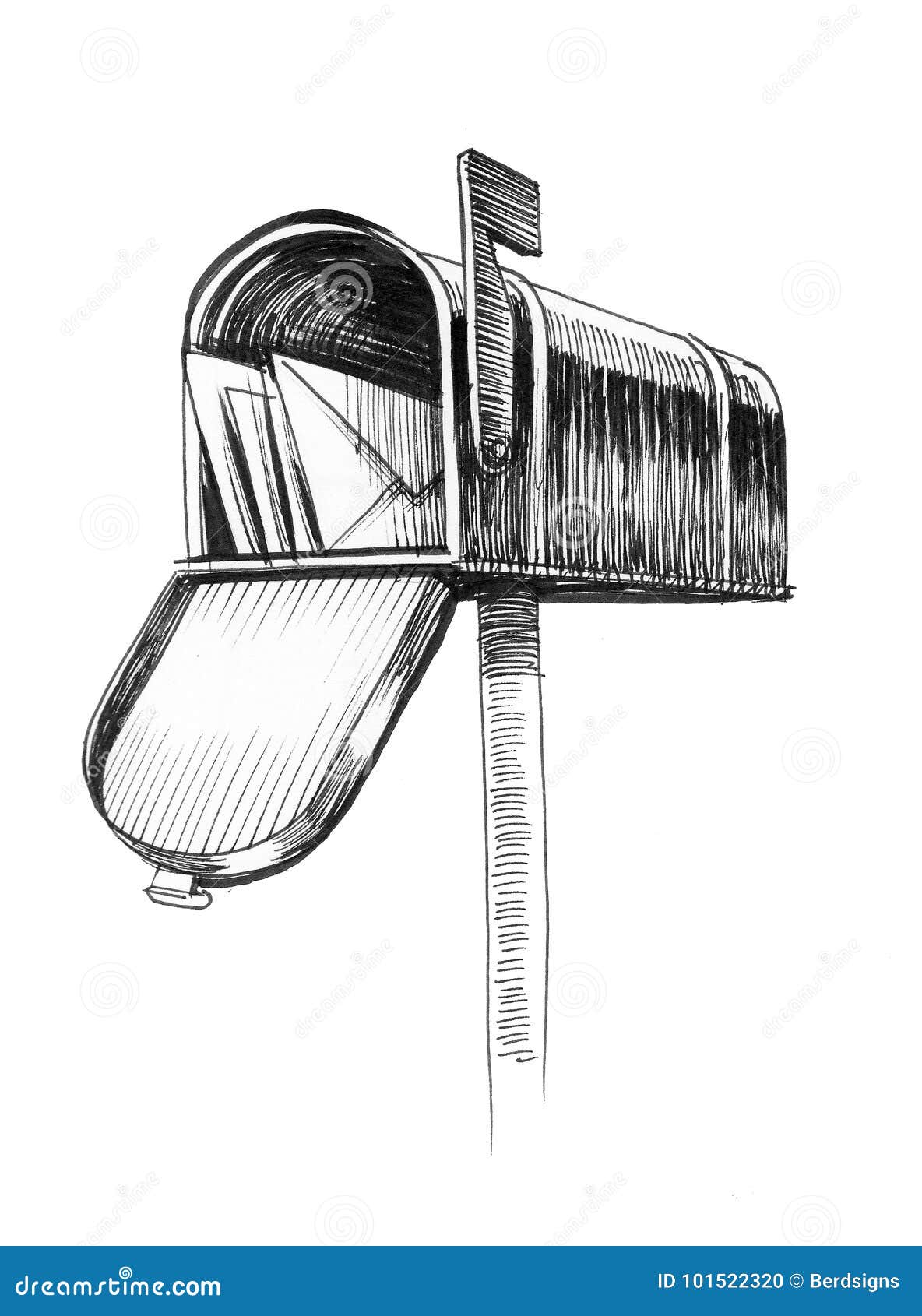 Mail box stock illustration. Illustration of artwork - 101522320
