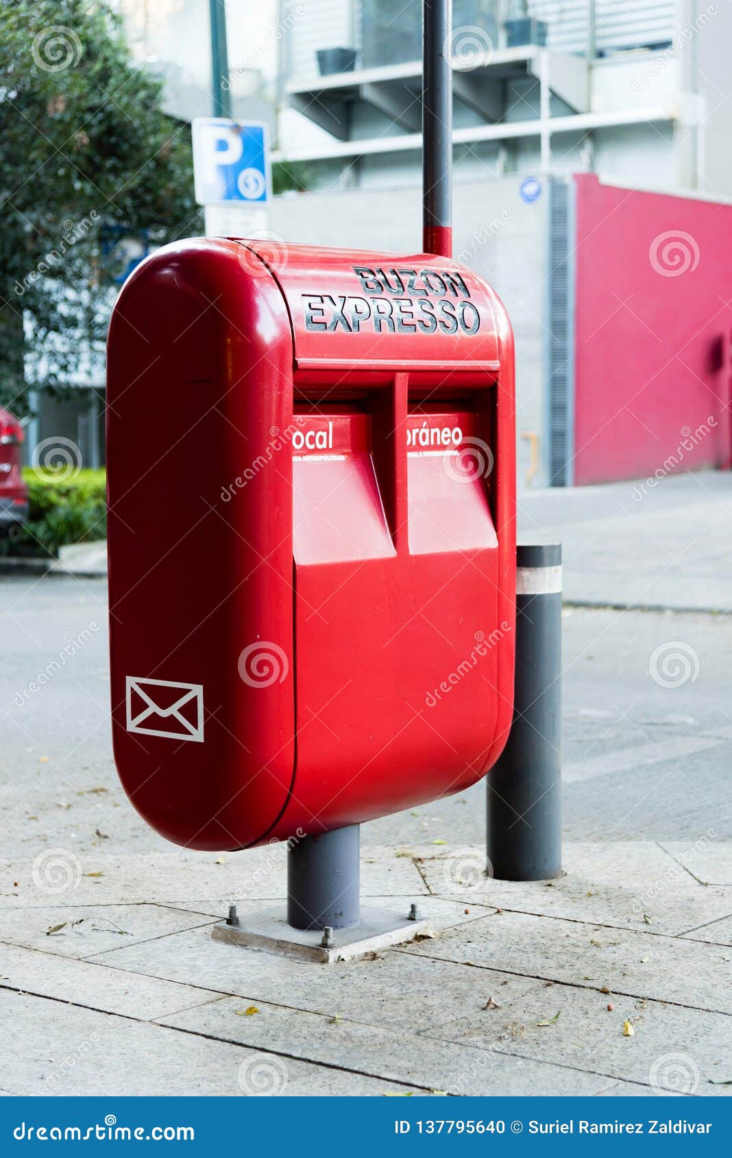 Mail box on the street editorial image. Image of nature - 137795640