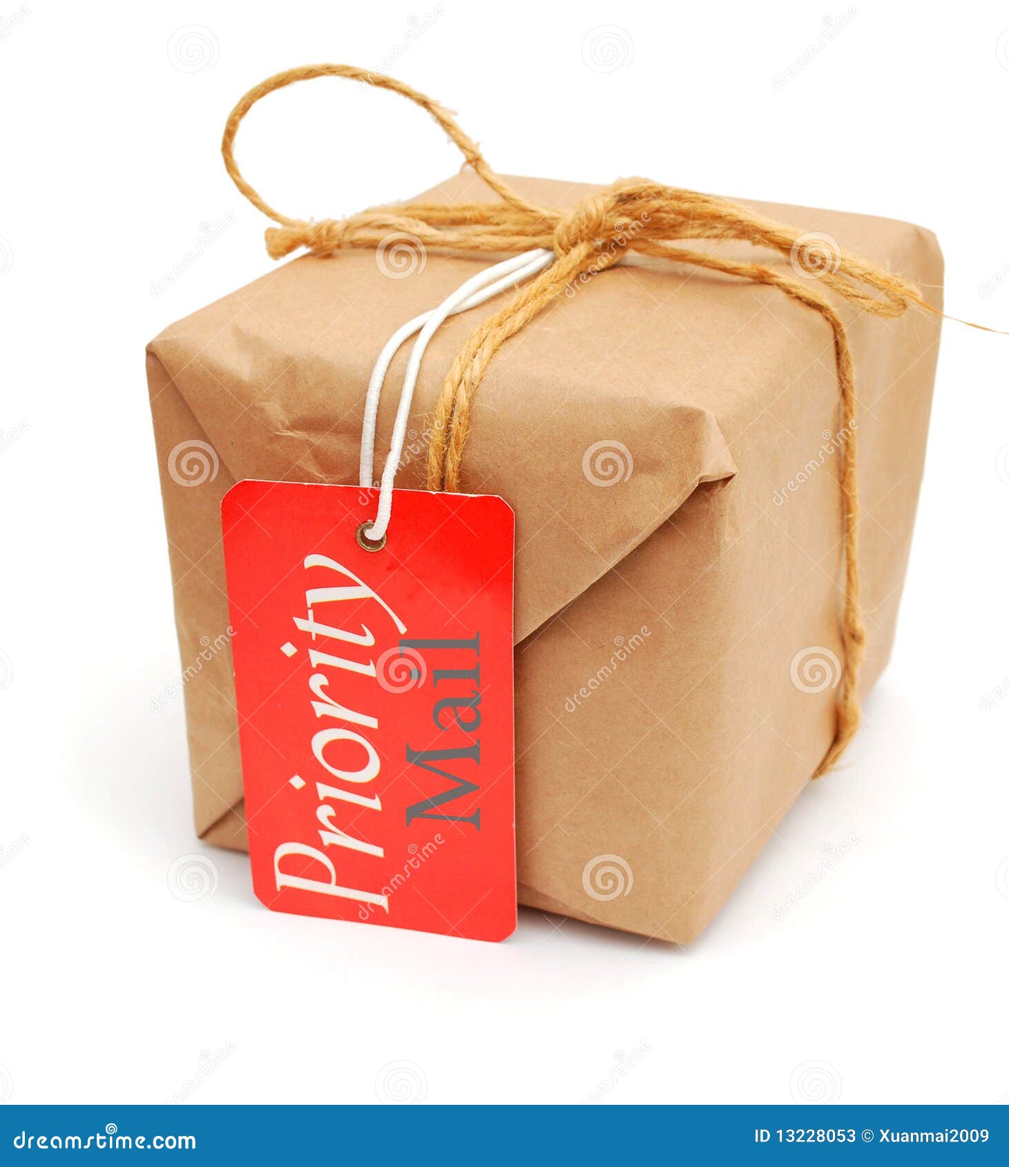A mail box with tag stock image. Image of wrap, packaging - 13228053