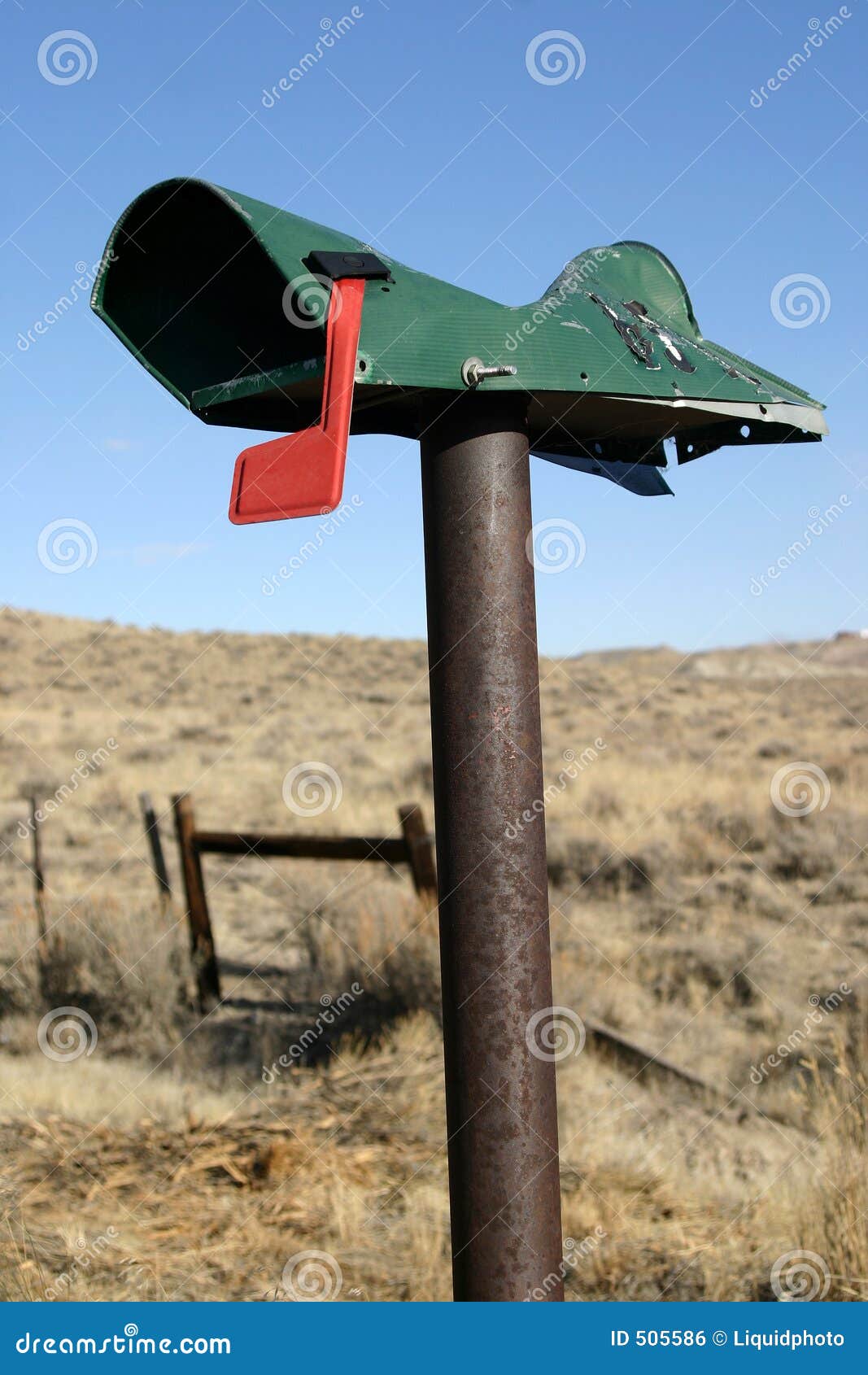 Mail Box Thrashed stock photo. Image of beat, indicator - 505586