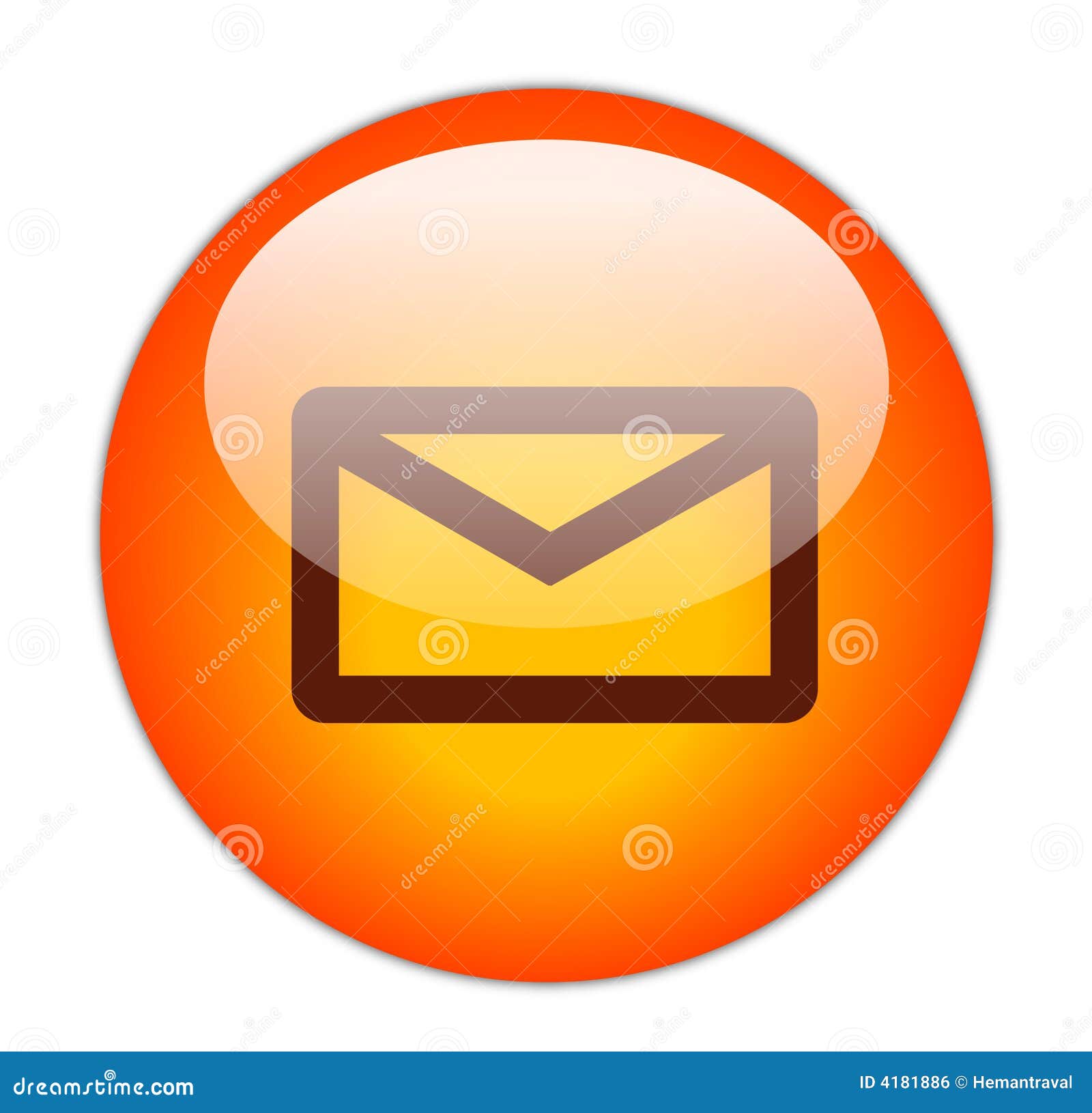 Mail Button stock illustration. Illustration of symbol - 4181886
