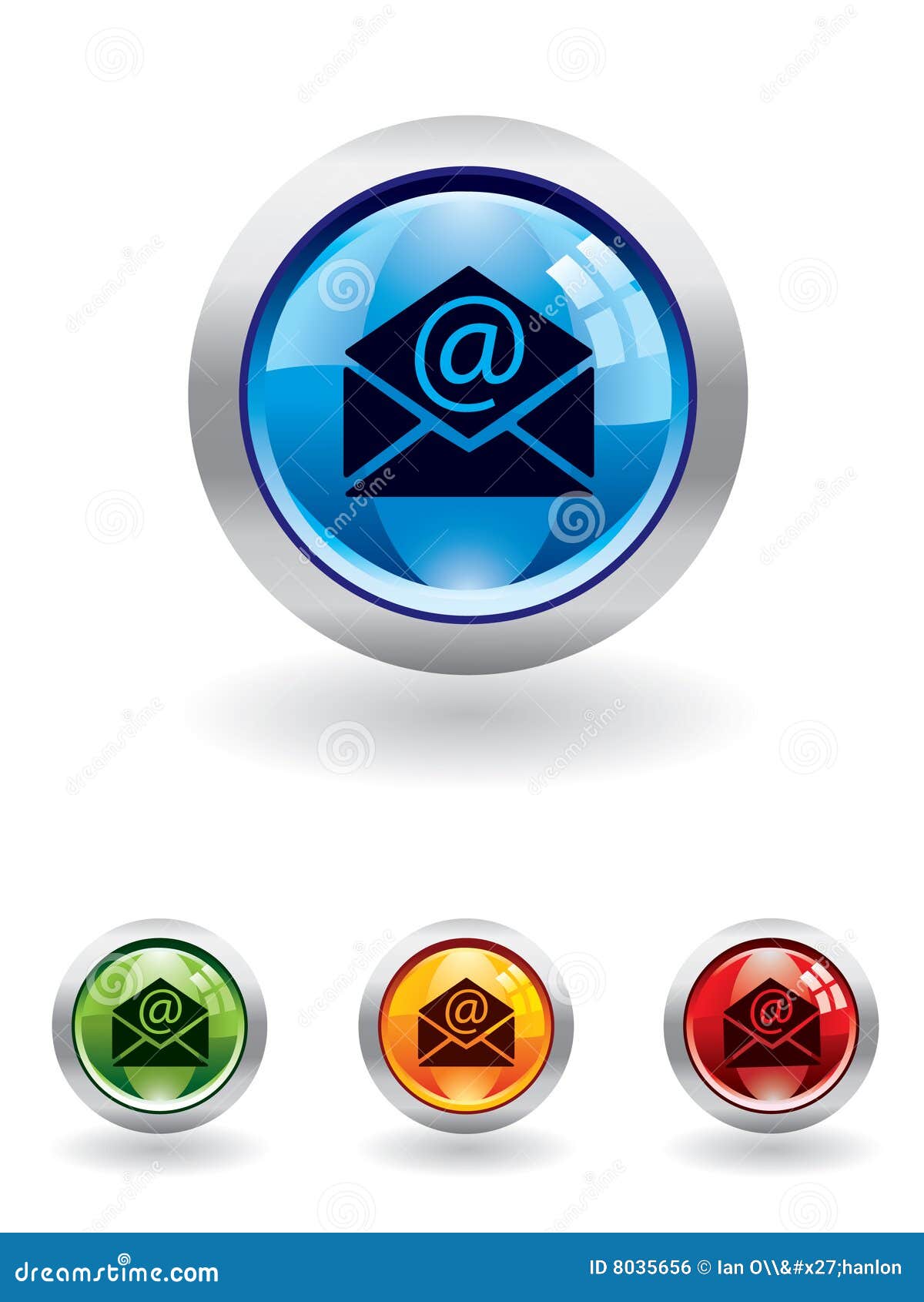 Mail button from series stock vector. Illustration of icon - 8035656