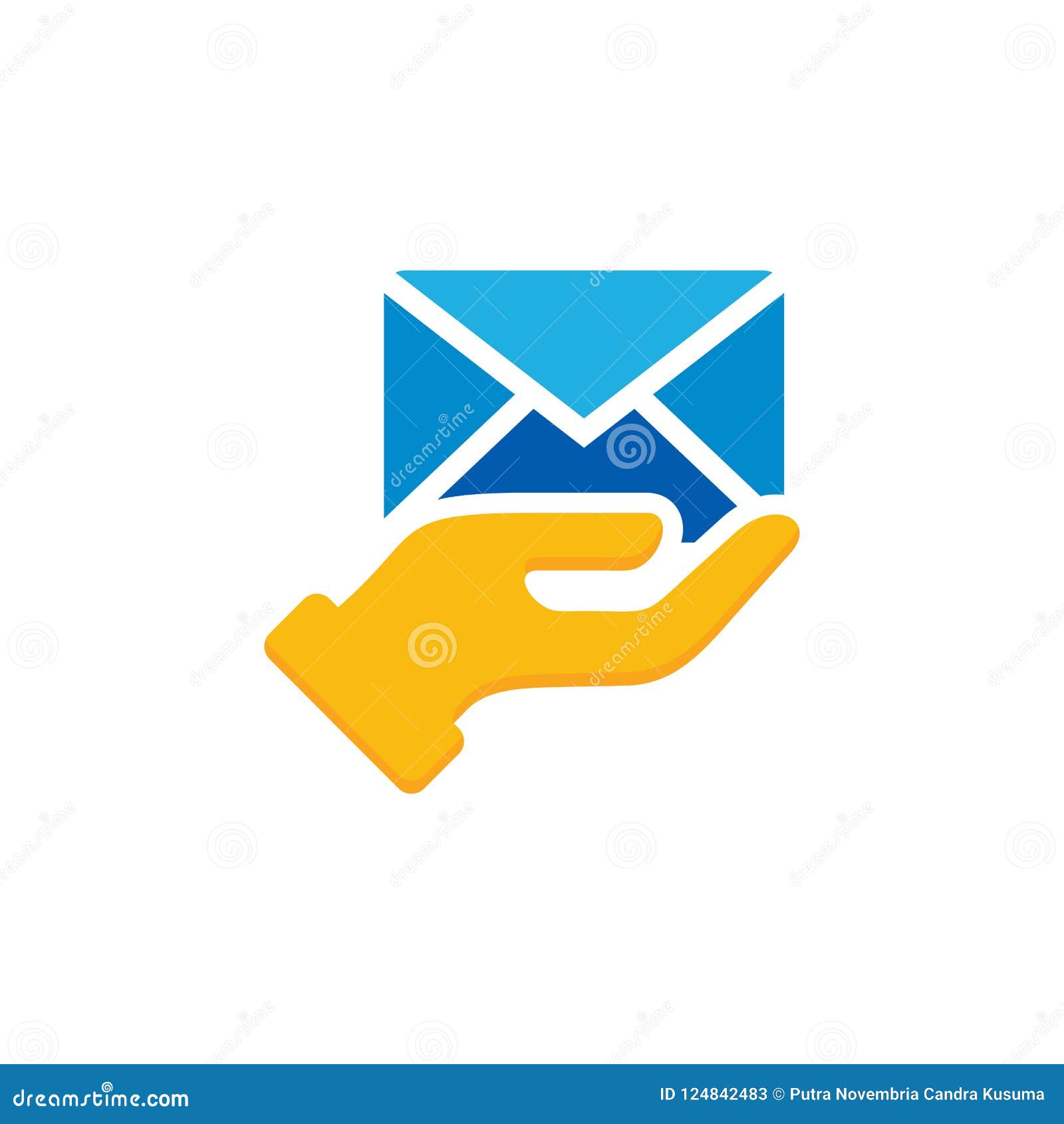 Mail Care Logo Icon Design stock vector. Illustration of care - 124842483