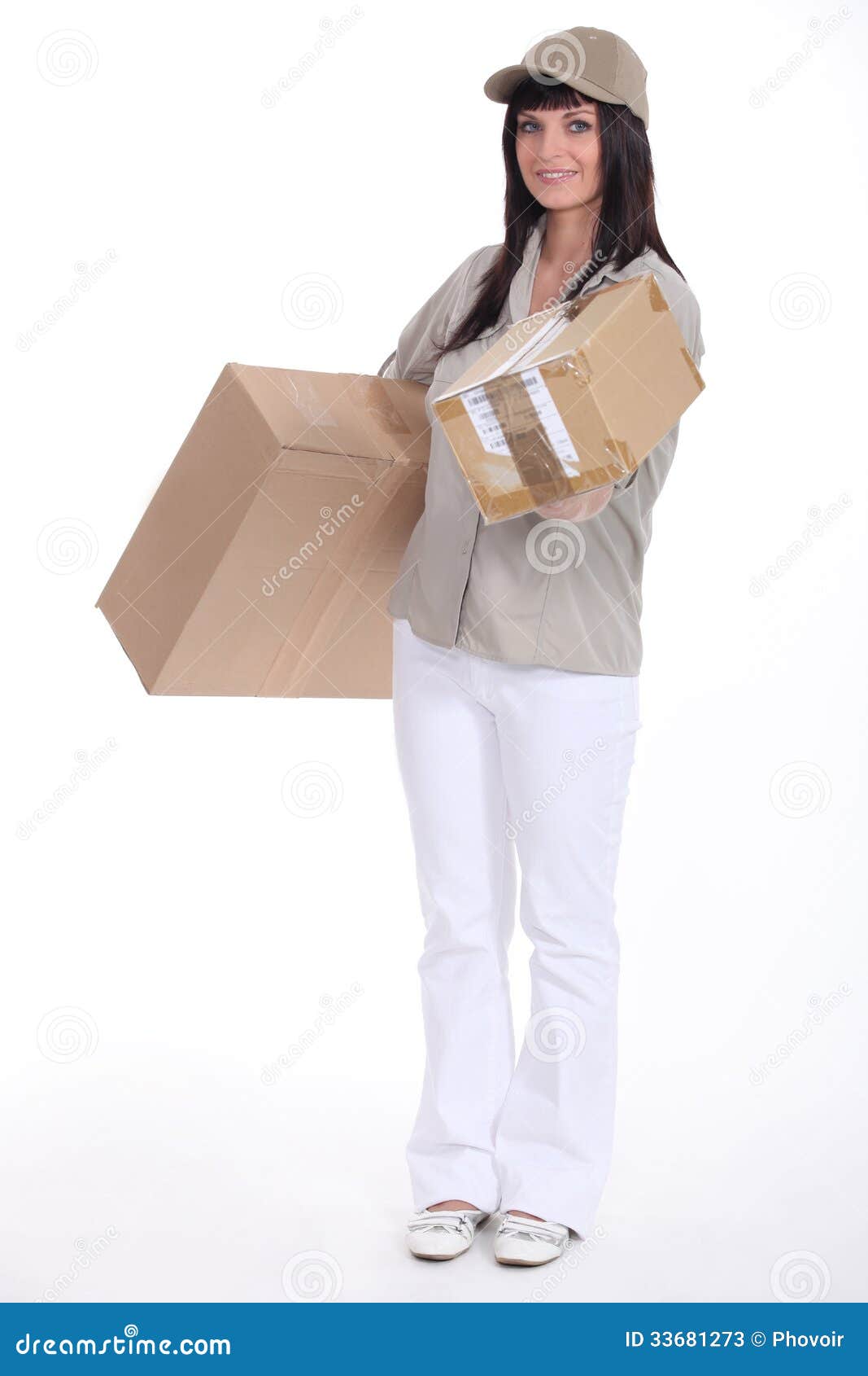 Mail carrier stock image. Image of postal, postman, package - 33681273