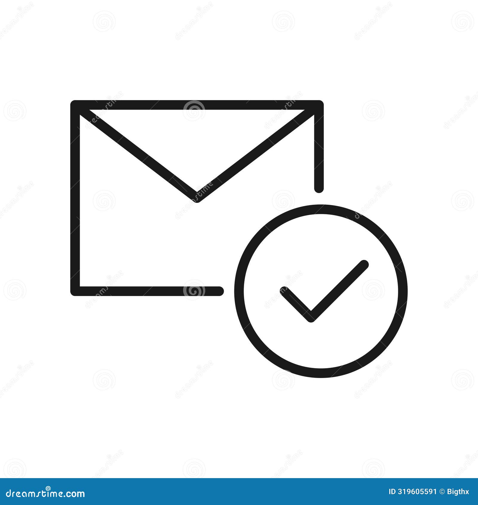 Monitoring with Check Mark Icon. Quality Control Illustration Stock ...