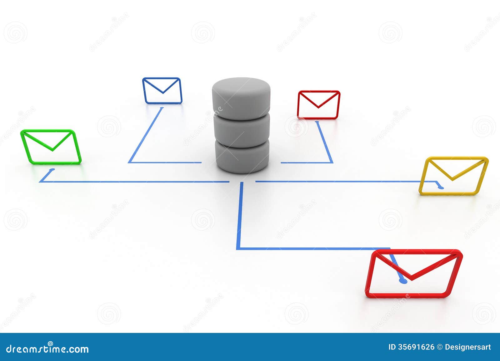 Mail Client stock illustration. Illustration of network - 35691626